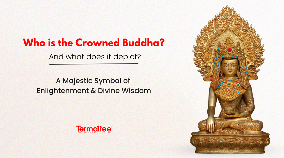 Who is the Crowned Buddha? And what does it depict?