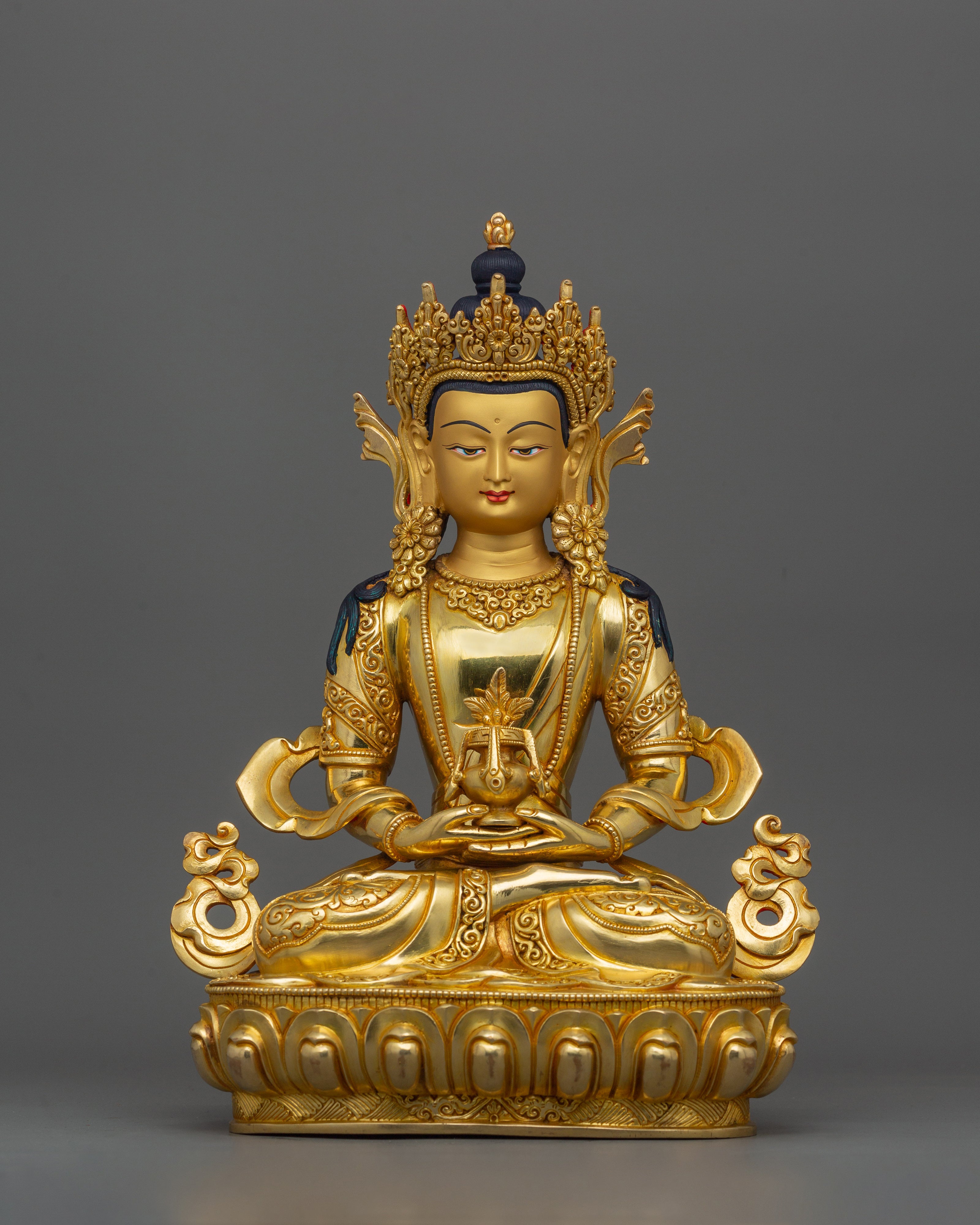 Meditation Deity Amitayus Buddha Statue | Revered Icon in Buddhist Art