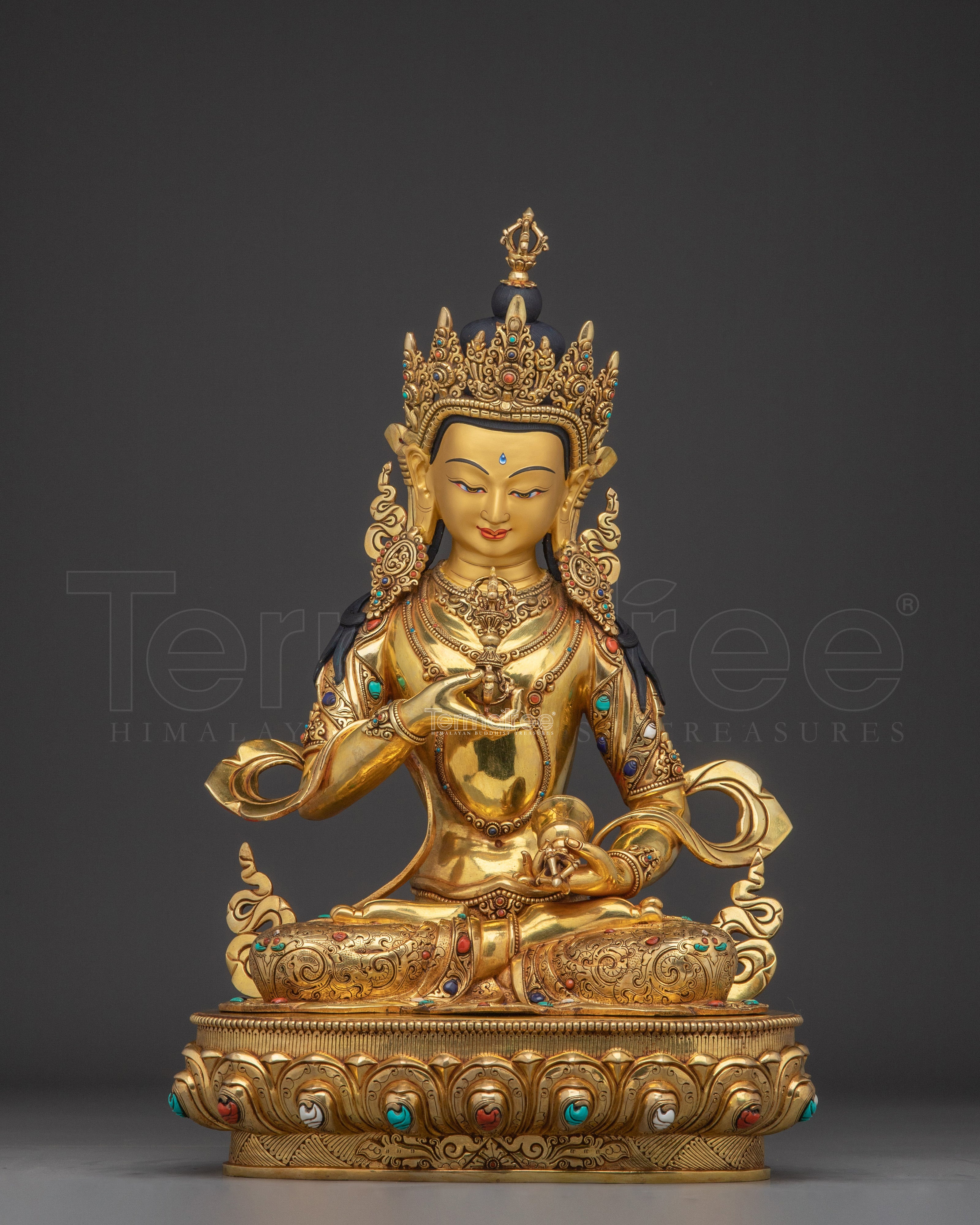 Golden Vajrasattva Purification Deity Artwork | Embodiment of Purifica