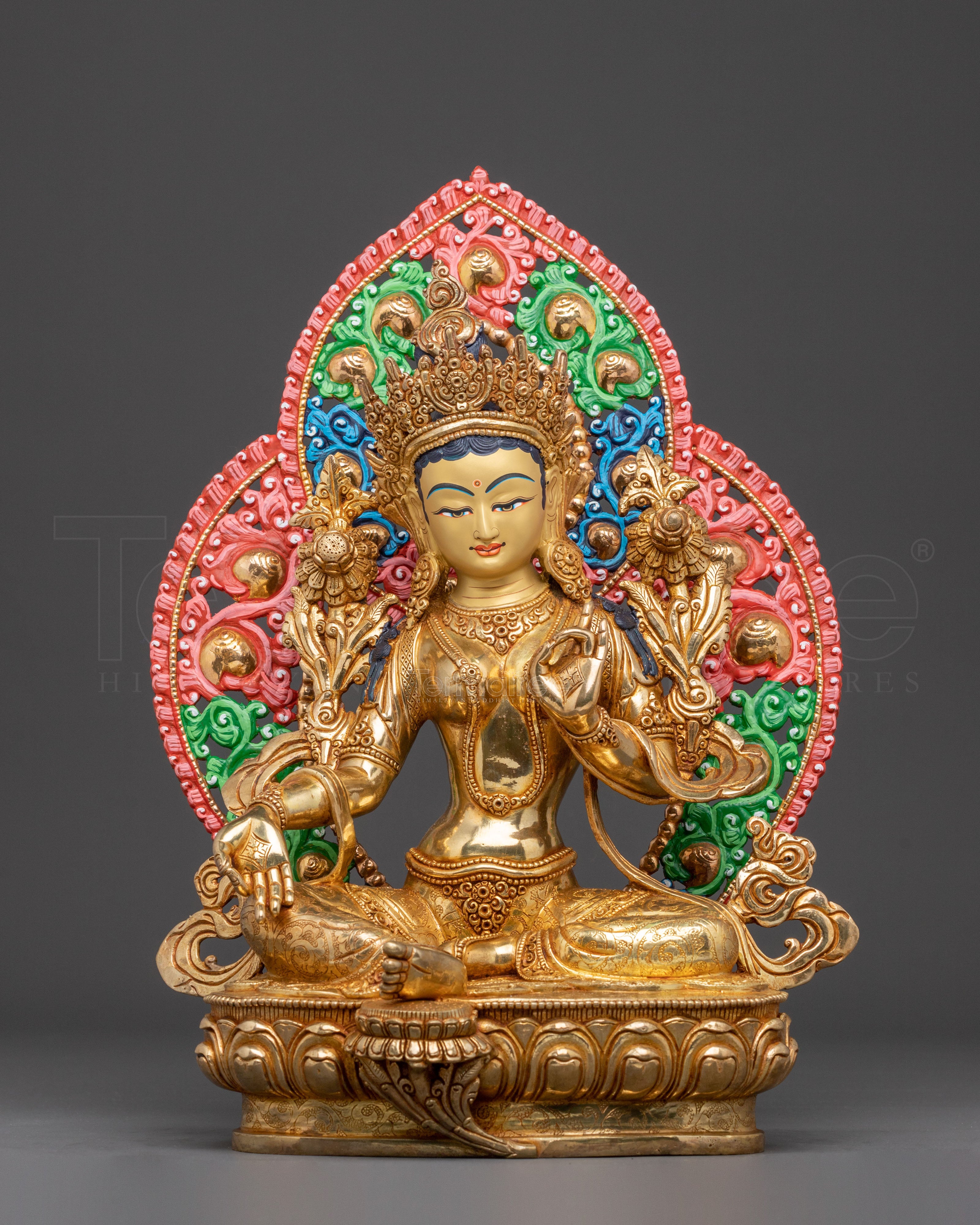 Divine Green Tara Handmade Statue | Symbol of Wisdom