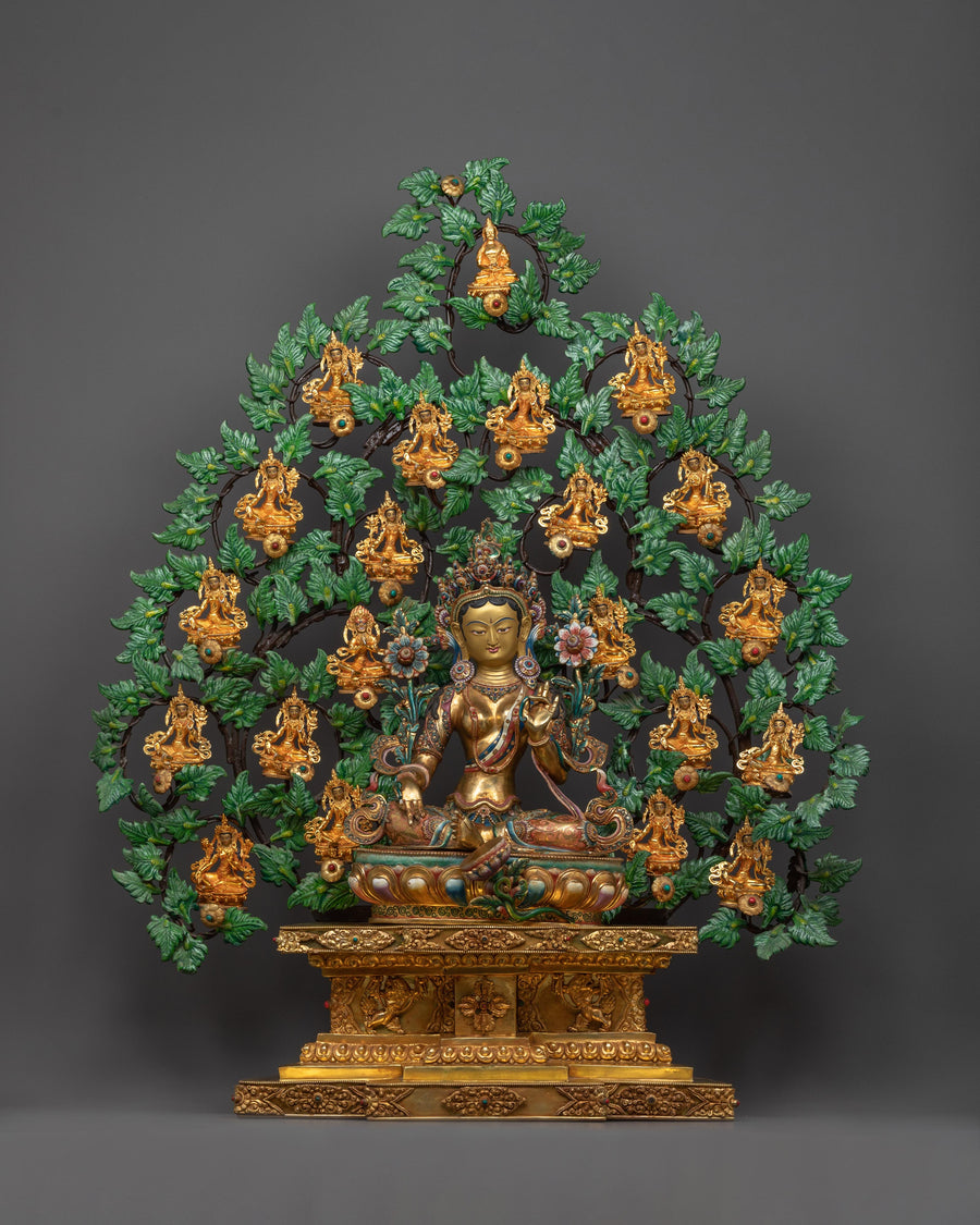 21 Tara Goddess Tree Sculpture | Unravel Spiritual Blossomin
