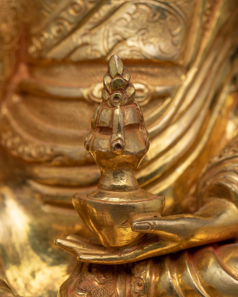The Enlightened Guru Rinpoche Artwork Statue | Nepalese Himalayan Scul