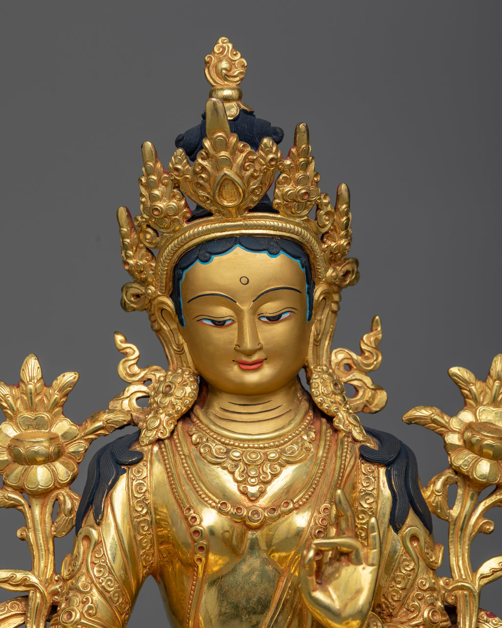 Female Buddhist Goddess Green Tara | Divine Female Buddha Statue