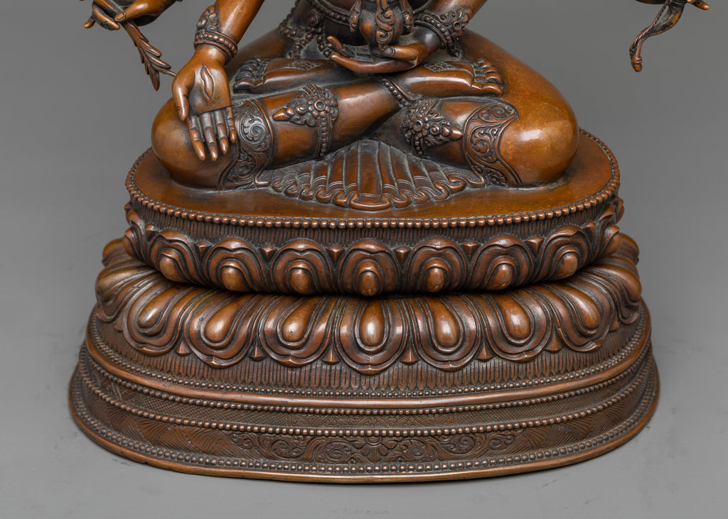 Ushnishavijaya Oxidized Statue | A Symbol of Longevity and Wisdom
