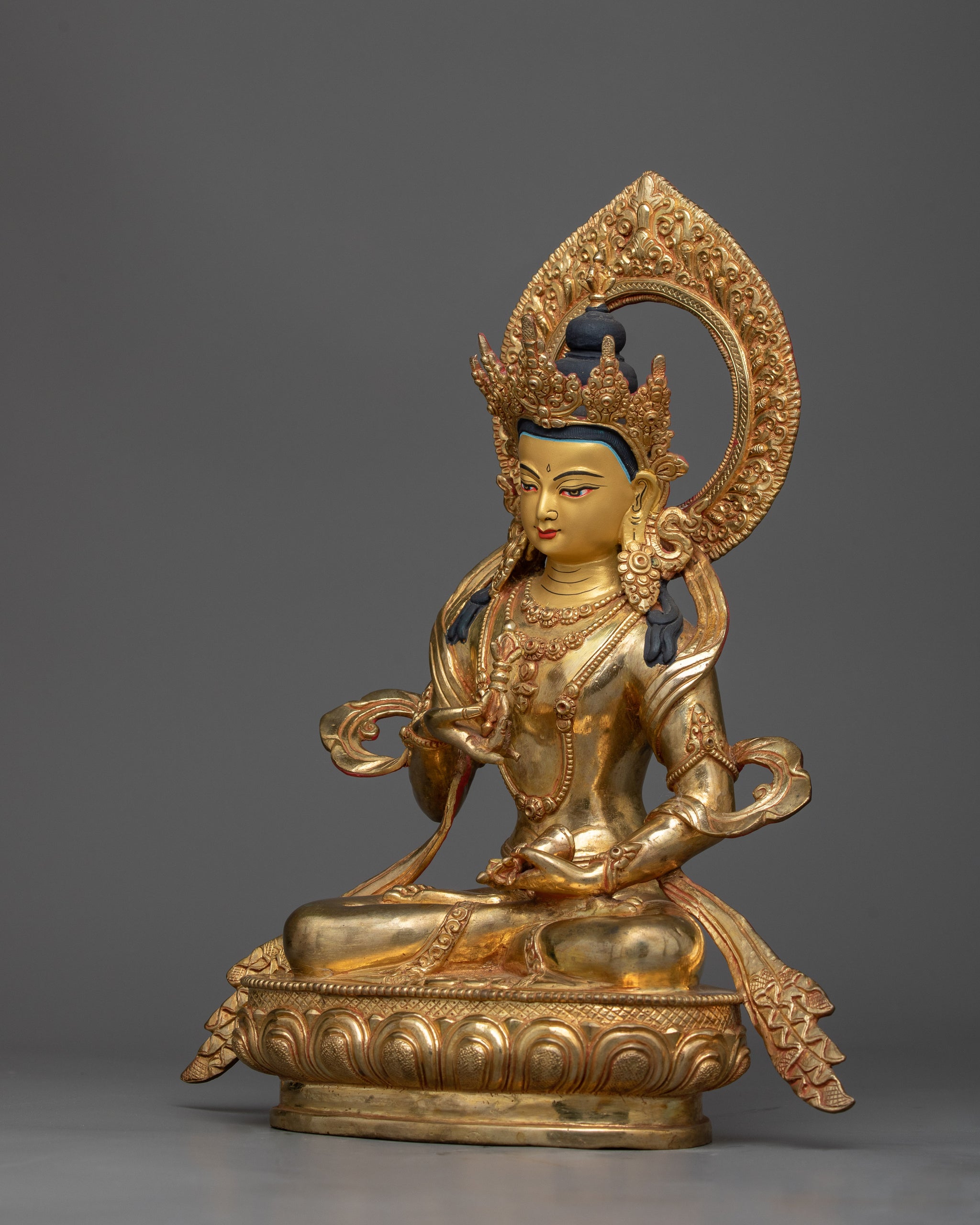 Copper Vajrasattva Sculpture | Bodhisattva of Karma Purification
