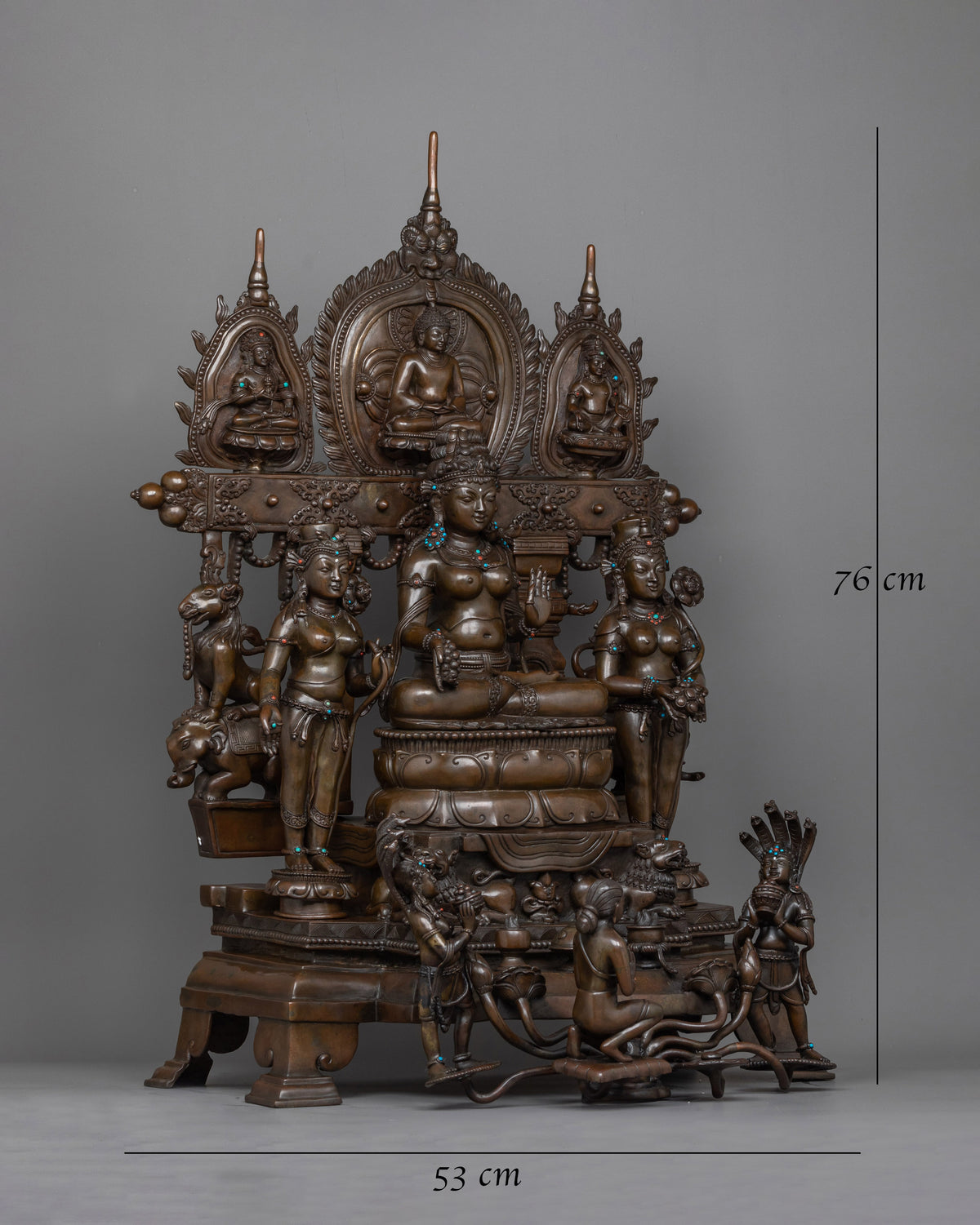 Shyama Tara Oxidized Figurine | Majestic Masterpiece of Devotion