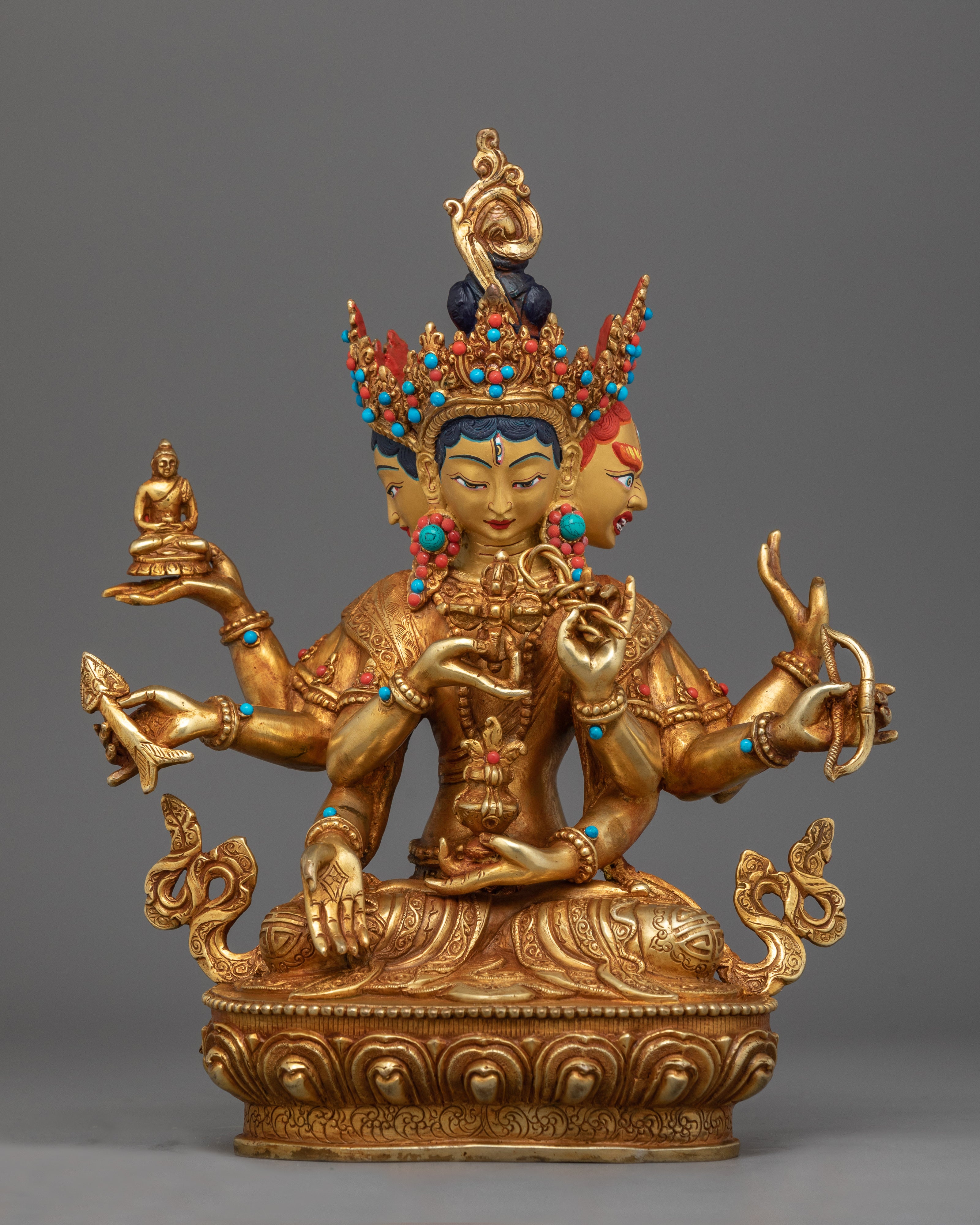 Namgyalma Handmade Female Deity Statue | Beacon of Longevity and Purif