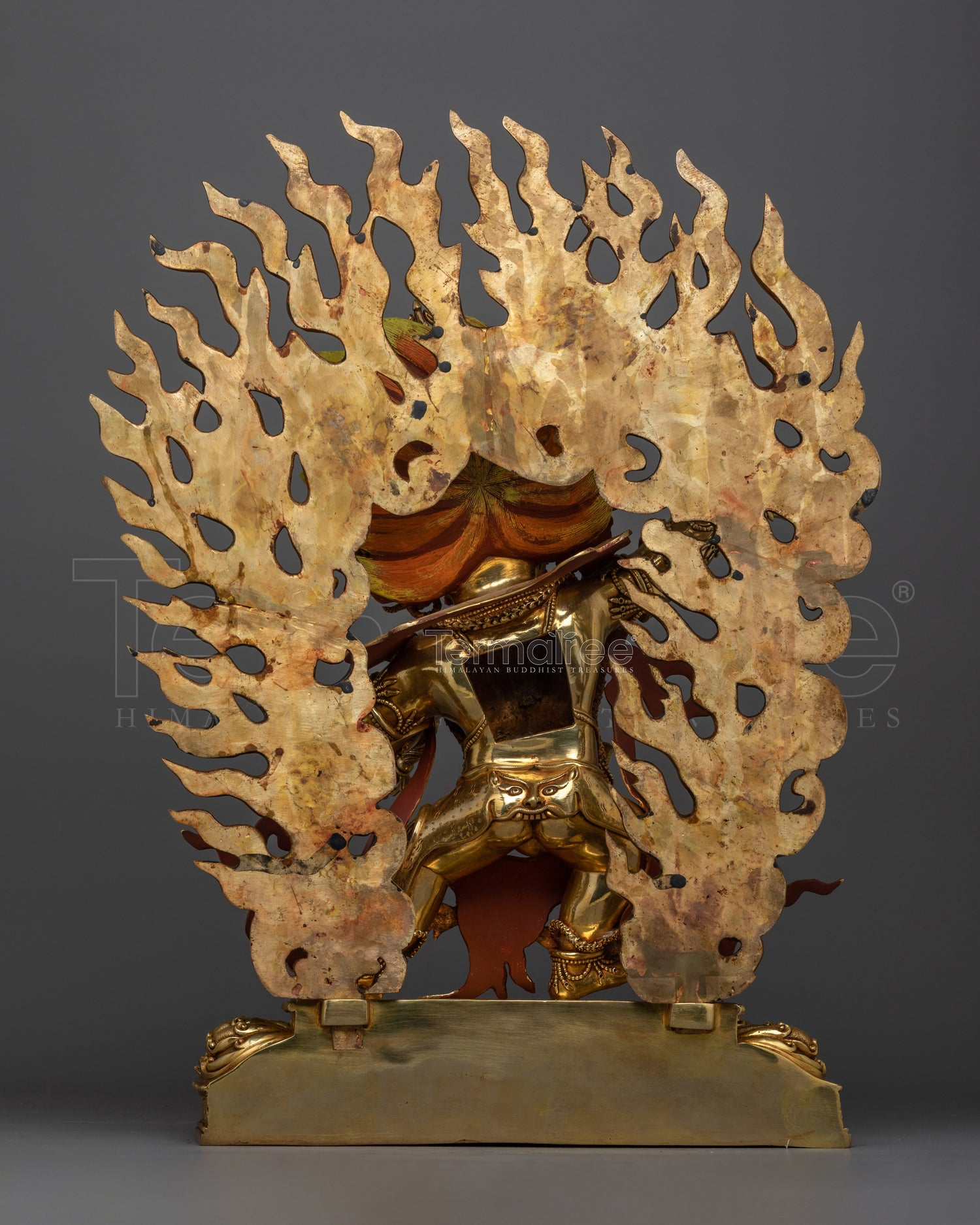 Vajrapani Handmade Gold Gilded Statue | Embodiment of Power to Overcom