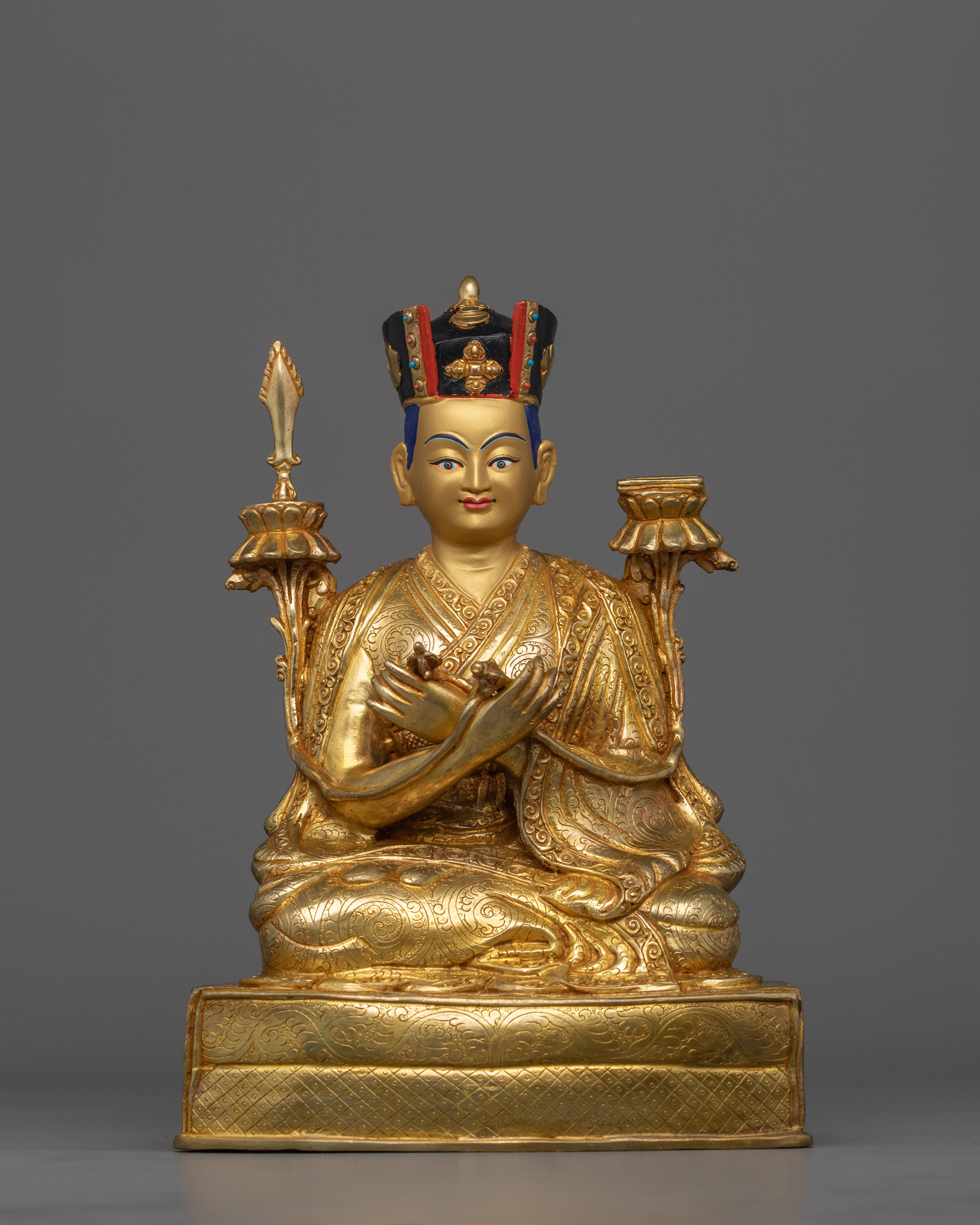 Handcrafted Rangjung Rigpe Dorje "16th Karmapa" | 24K Gold Gilded Budd
