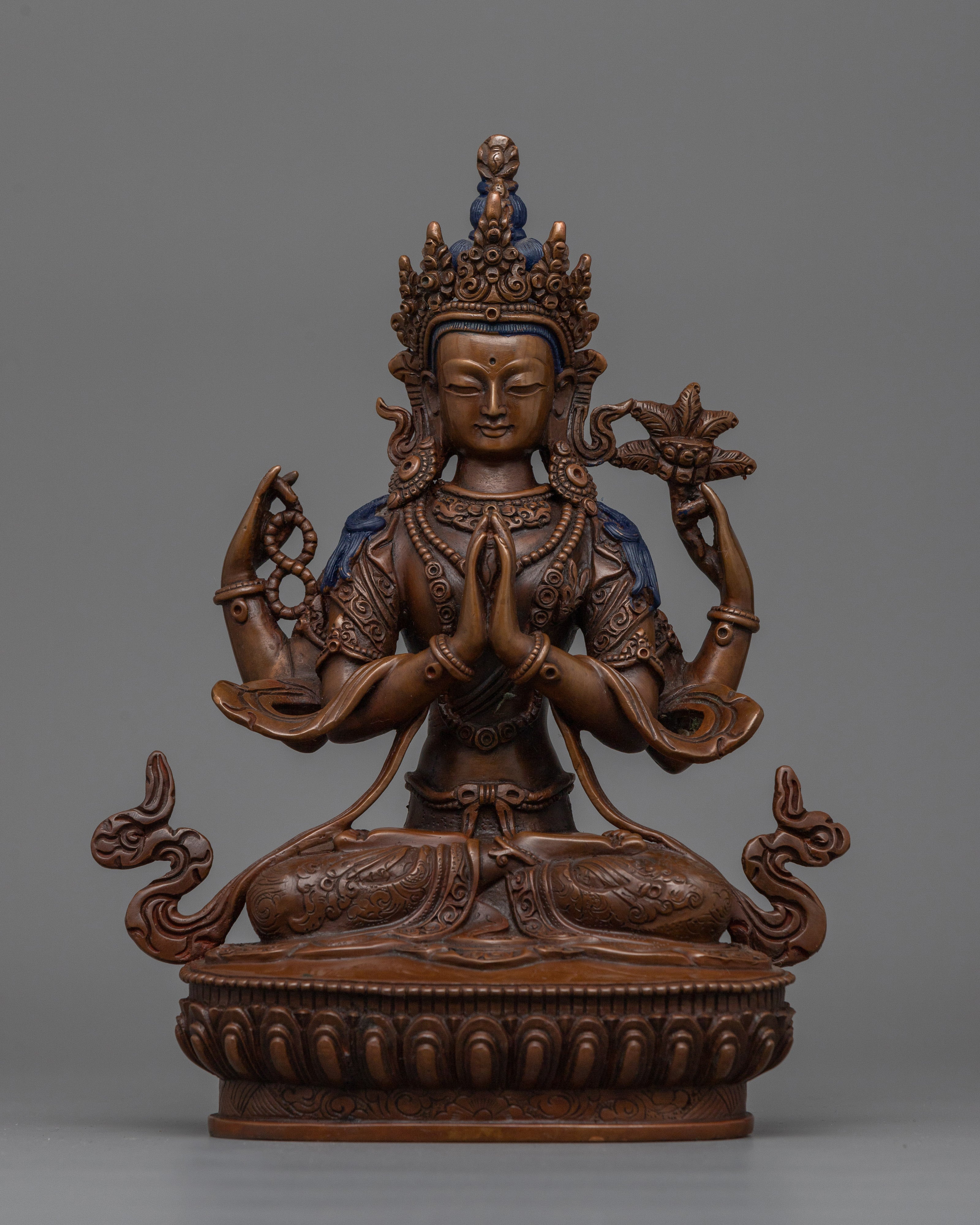 Chenrezig Compassionate Being Statue | Symbol of Infinite Compassion