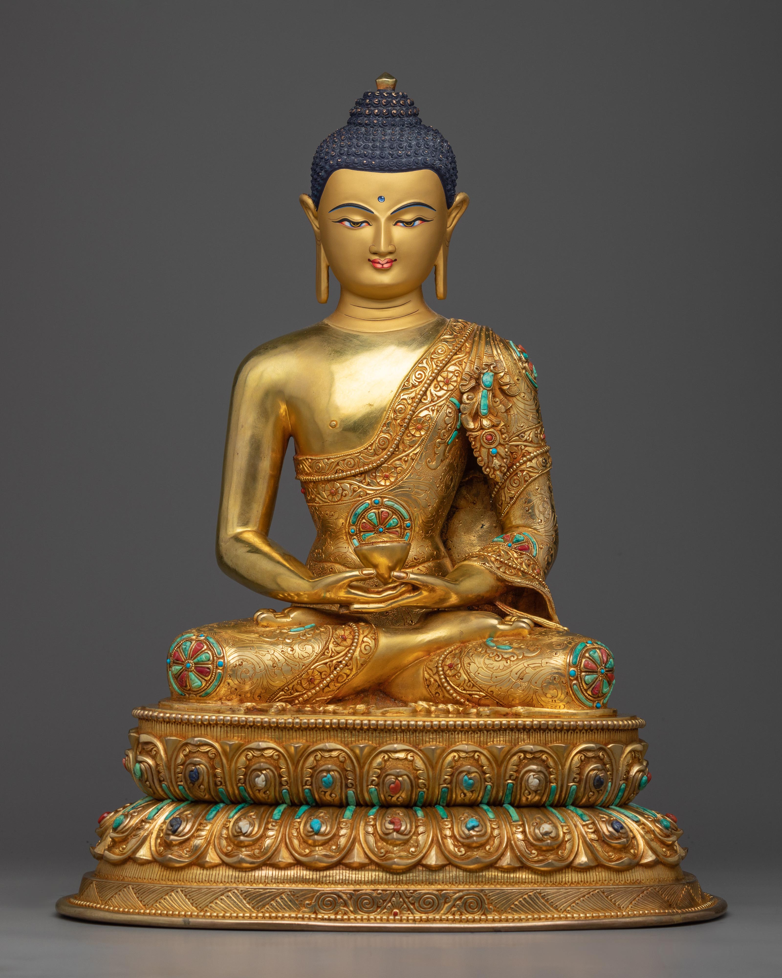 Amitabha Buddha with Beautiful Motifs | A Touch of Serenity and Elegan