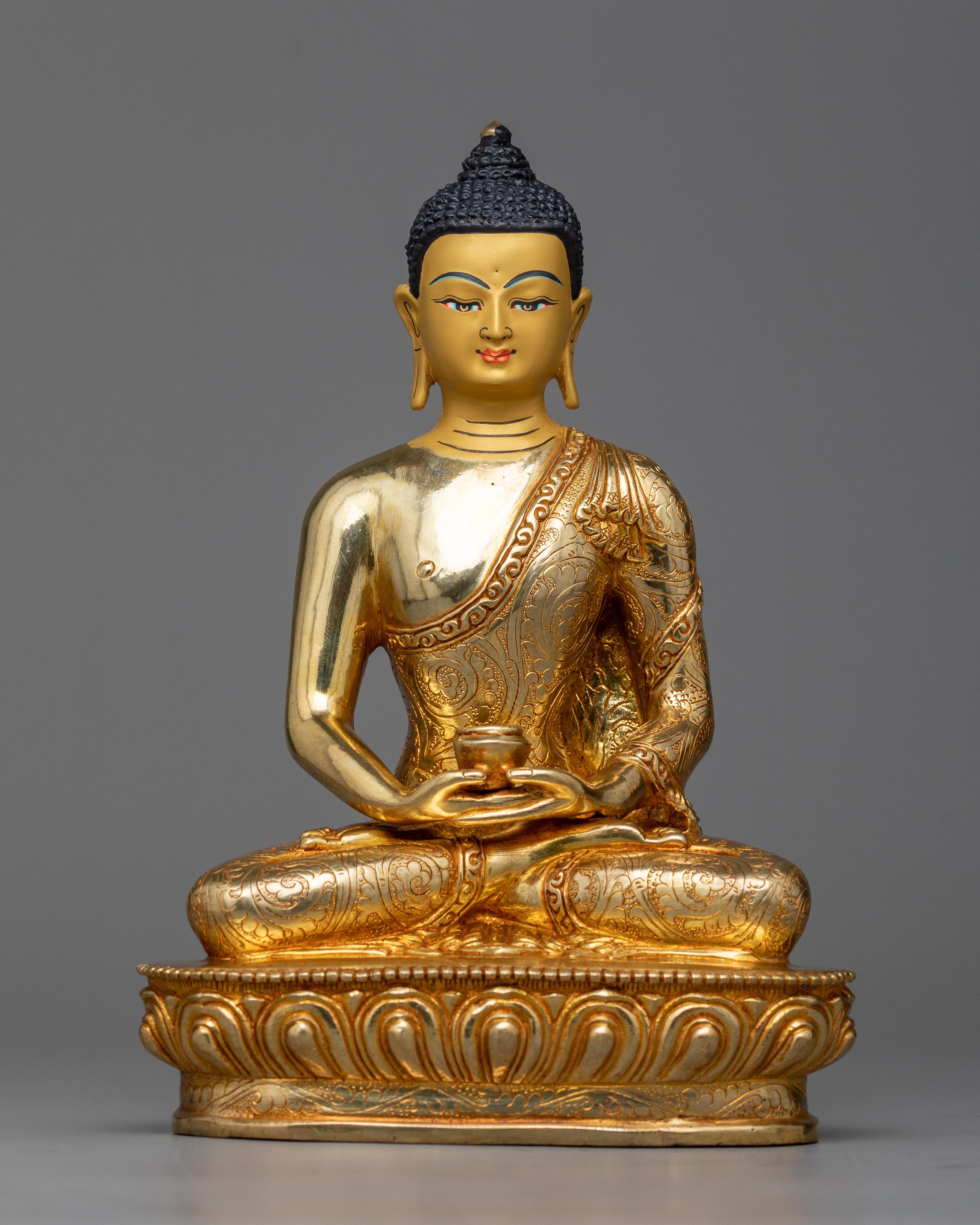 Infinity Light Buddha Statue | A Gilded Beacon of Eternal Illumination
