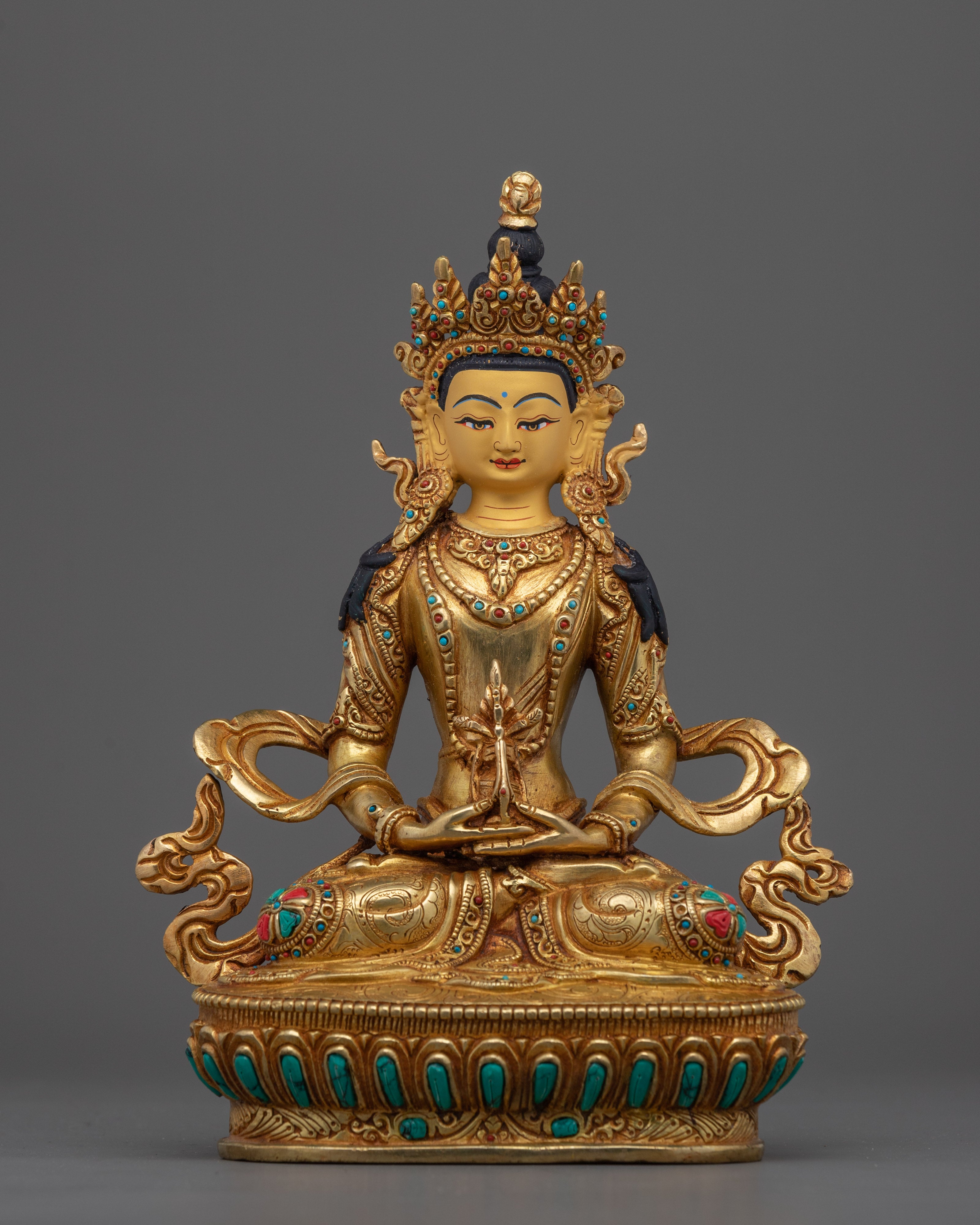 Eternal Life Amitayus | Handcrafted Tibetan Buddha Statue