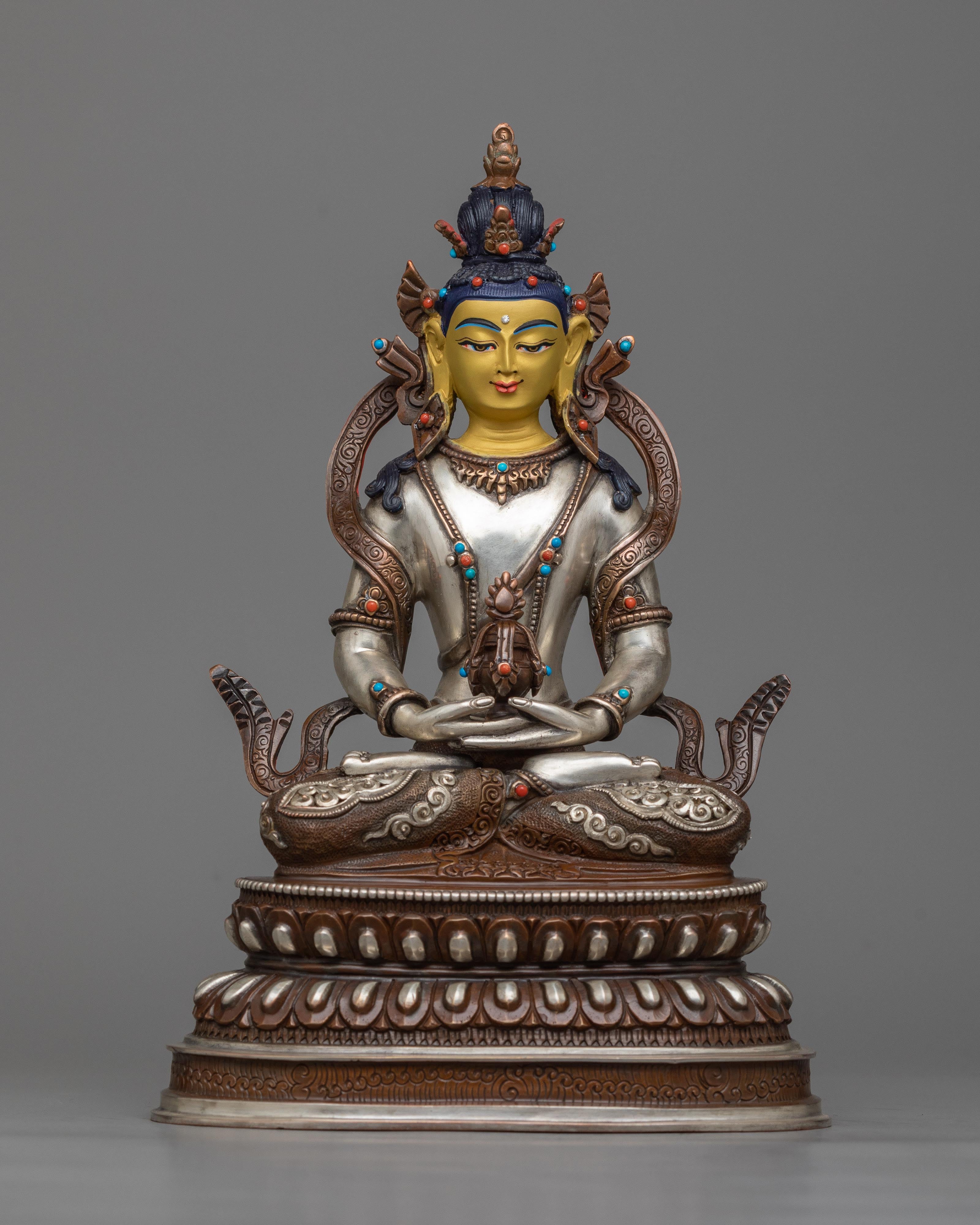 Eternal Amitayus Handmade Statue | Beacon of Longevity and Wisdom