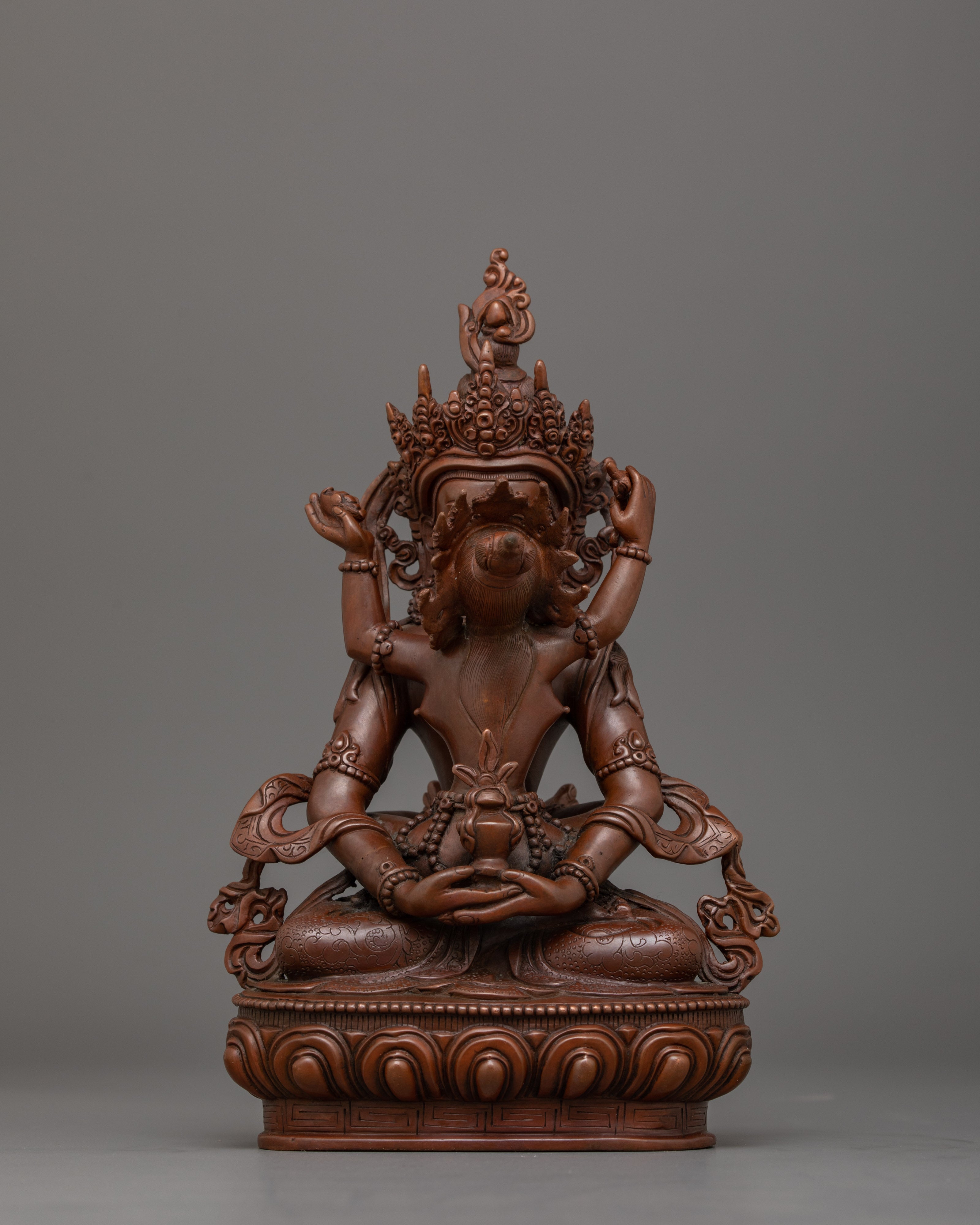Spiritual Unity of Amitayus With Consort Figurine | The Infinite Poten