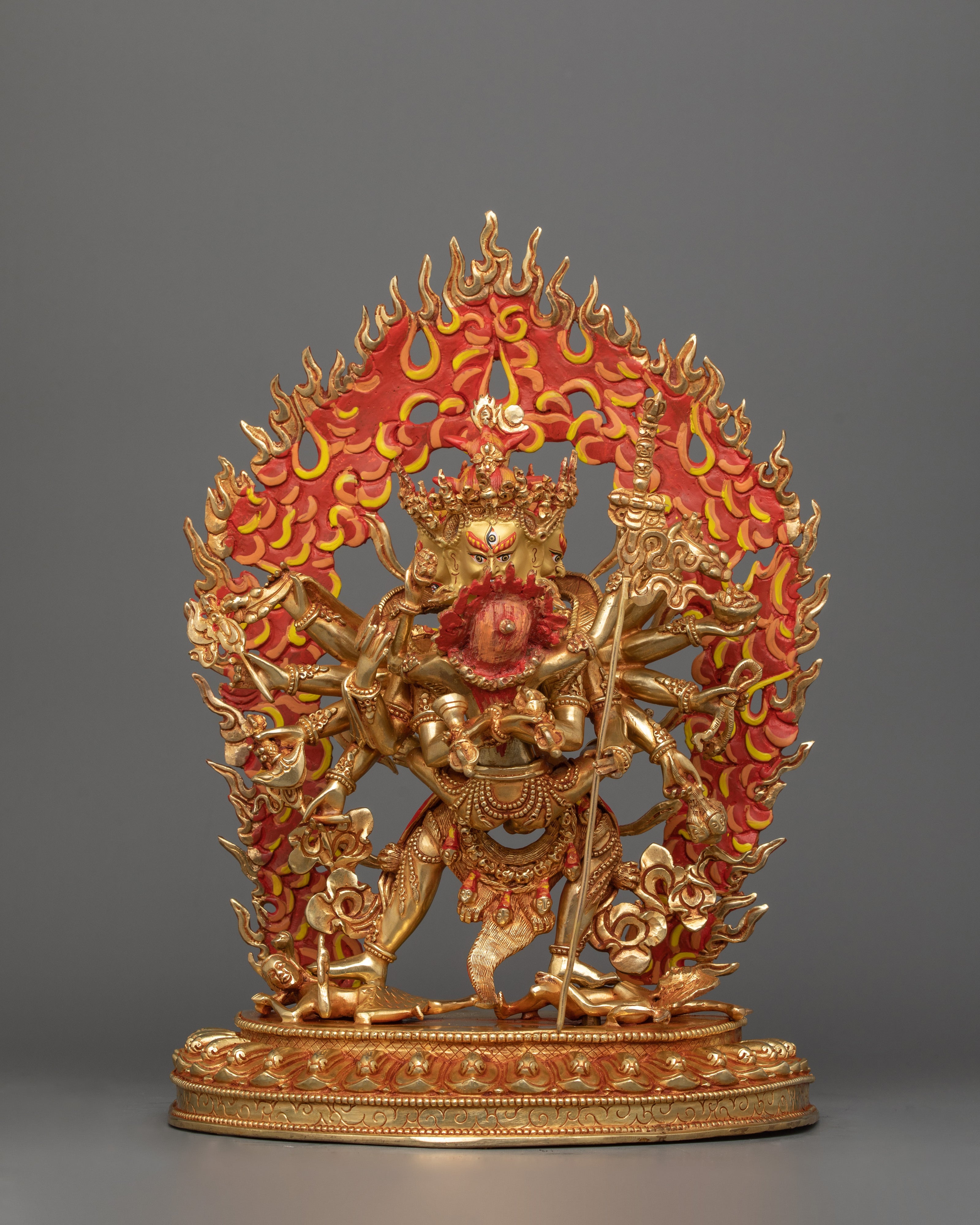 Sacred Heruka Chakrasamvara Statue | Buddhist Wrathful Deity for Spiri