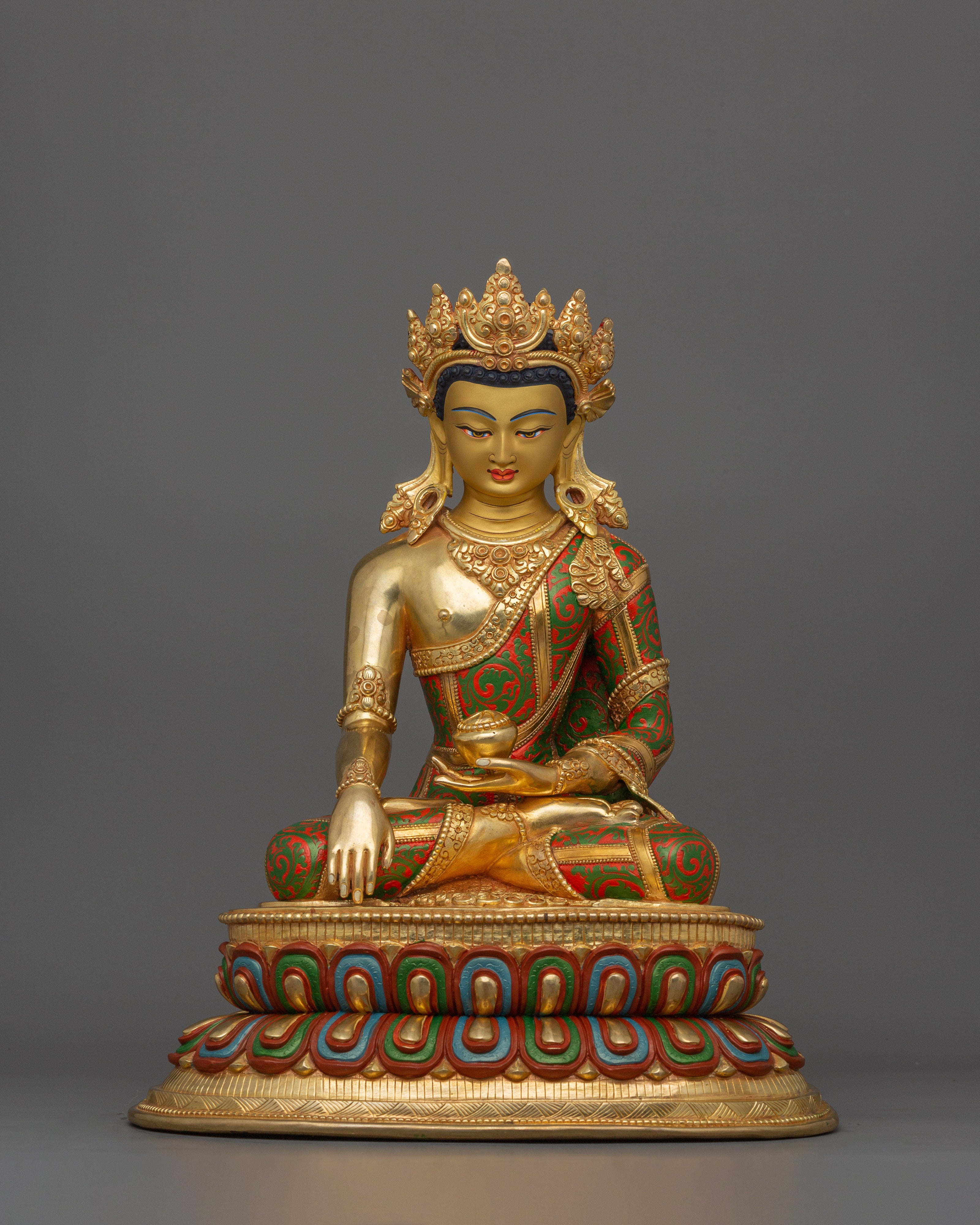 Crown Shakyamuni Buddha Handmade Statue | Sage of the Shakya Clan
