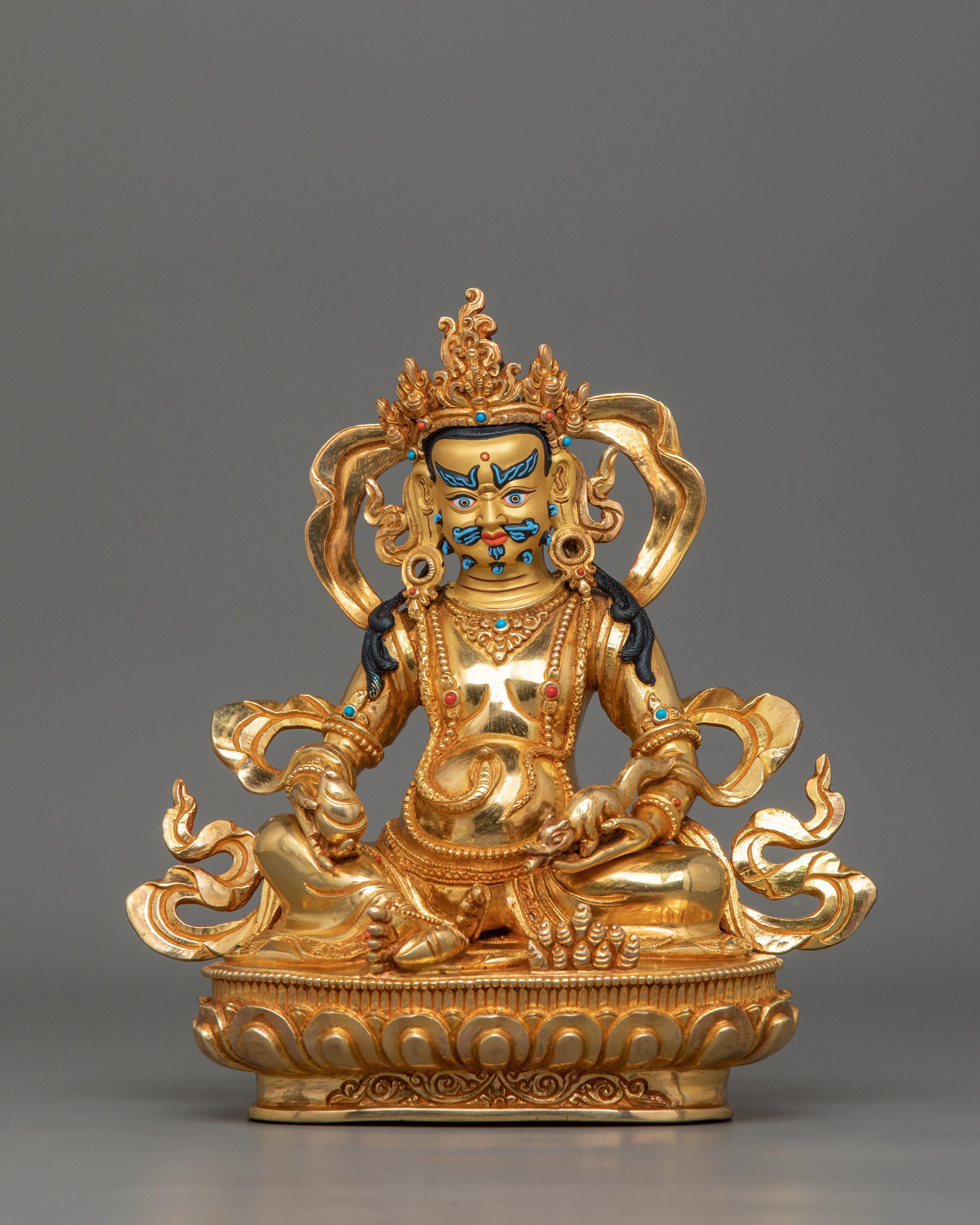 Himalayan Deity Dzambhala Statue | A Blessing for Wealth and Good Fort