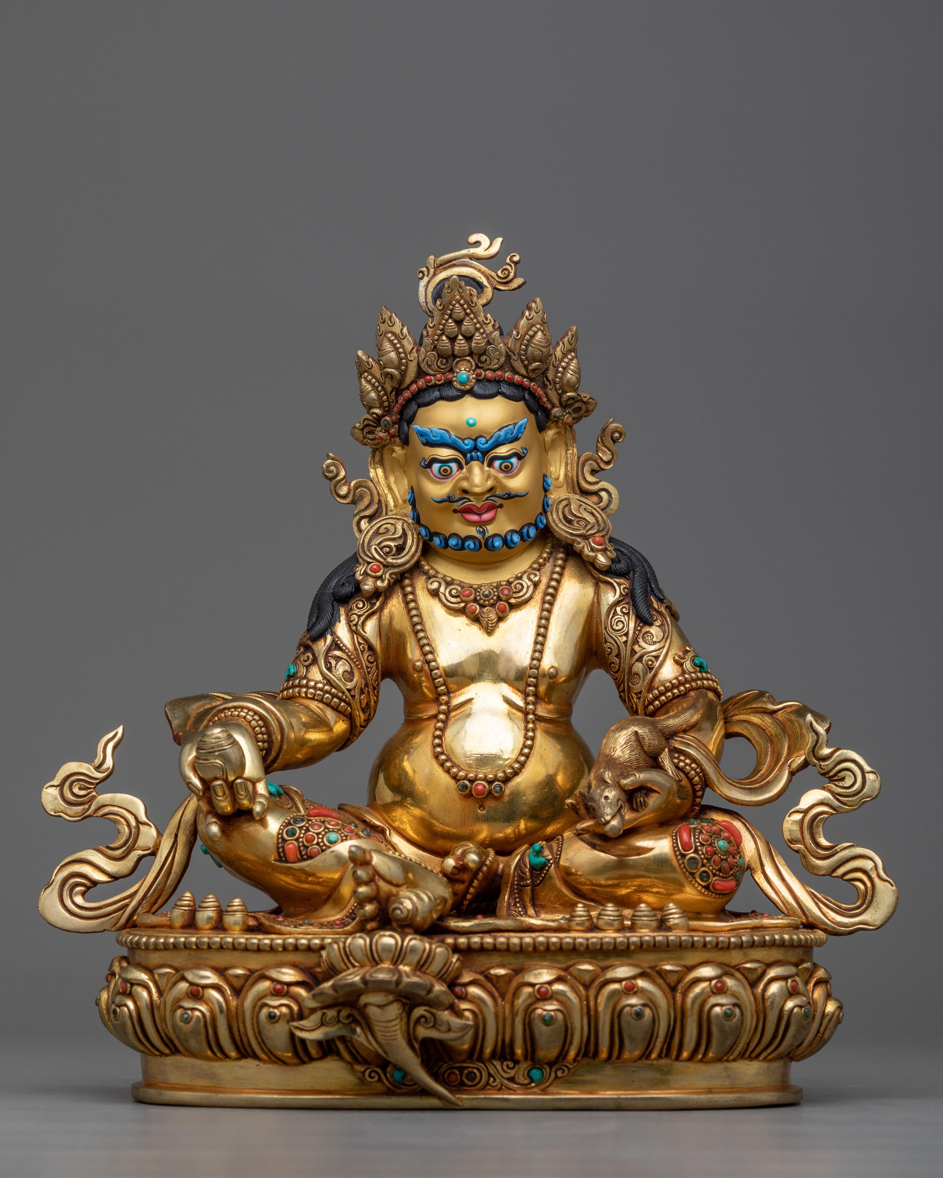 Dzambhala Mantra "Om Dzambhala Dzalen Draye Soha" | Statue to help Pra