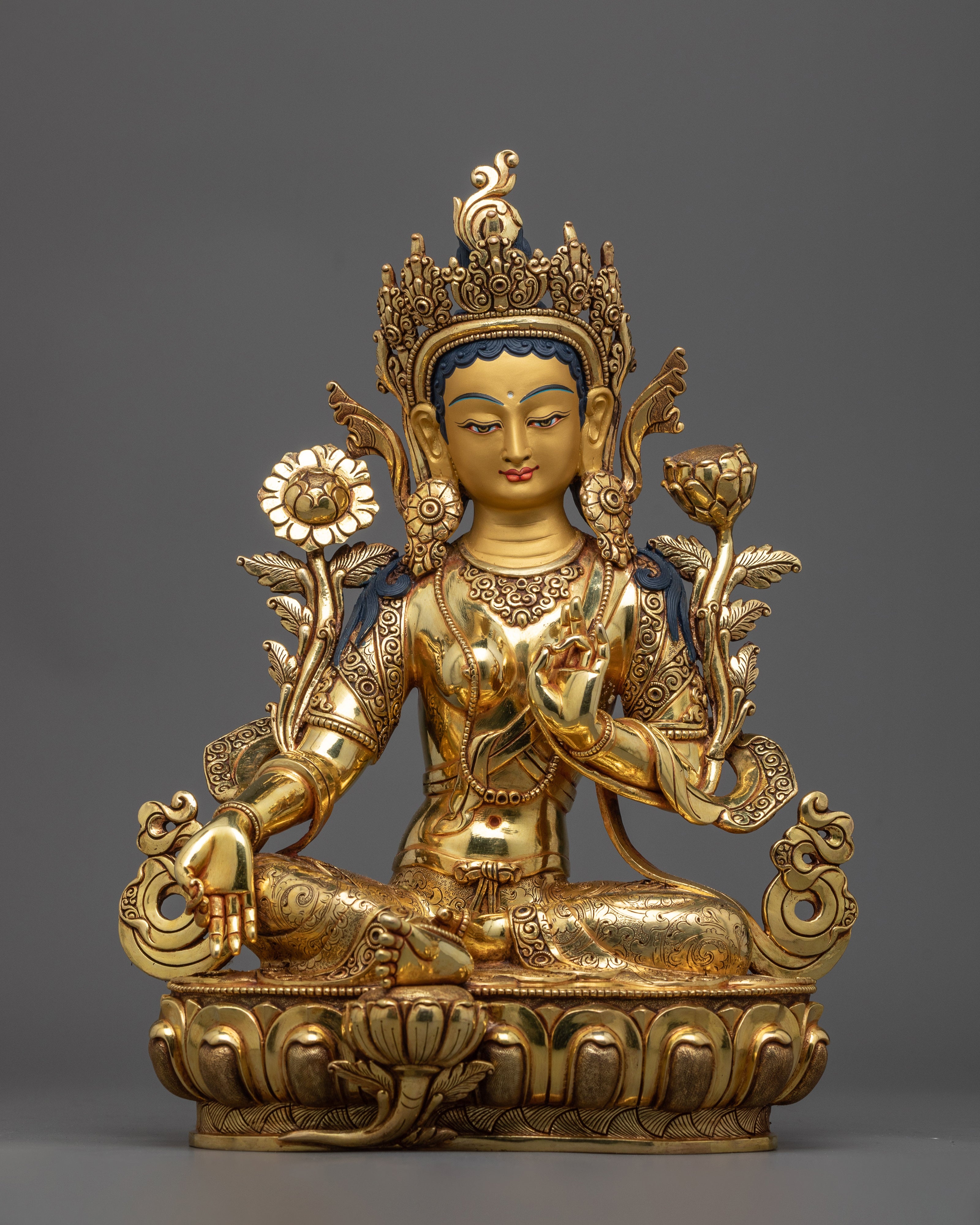 The Divine Feminine Buddha Goddess Statue | Mother Green Tara