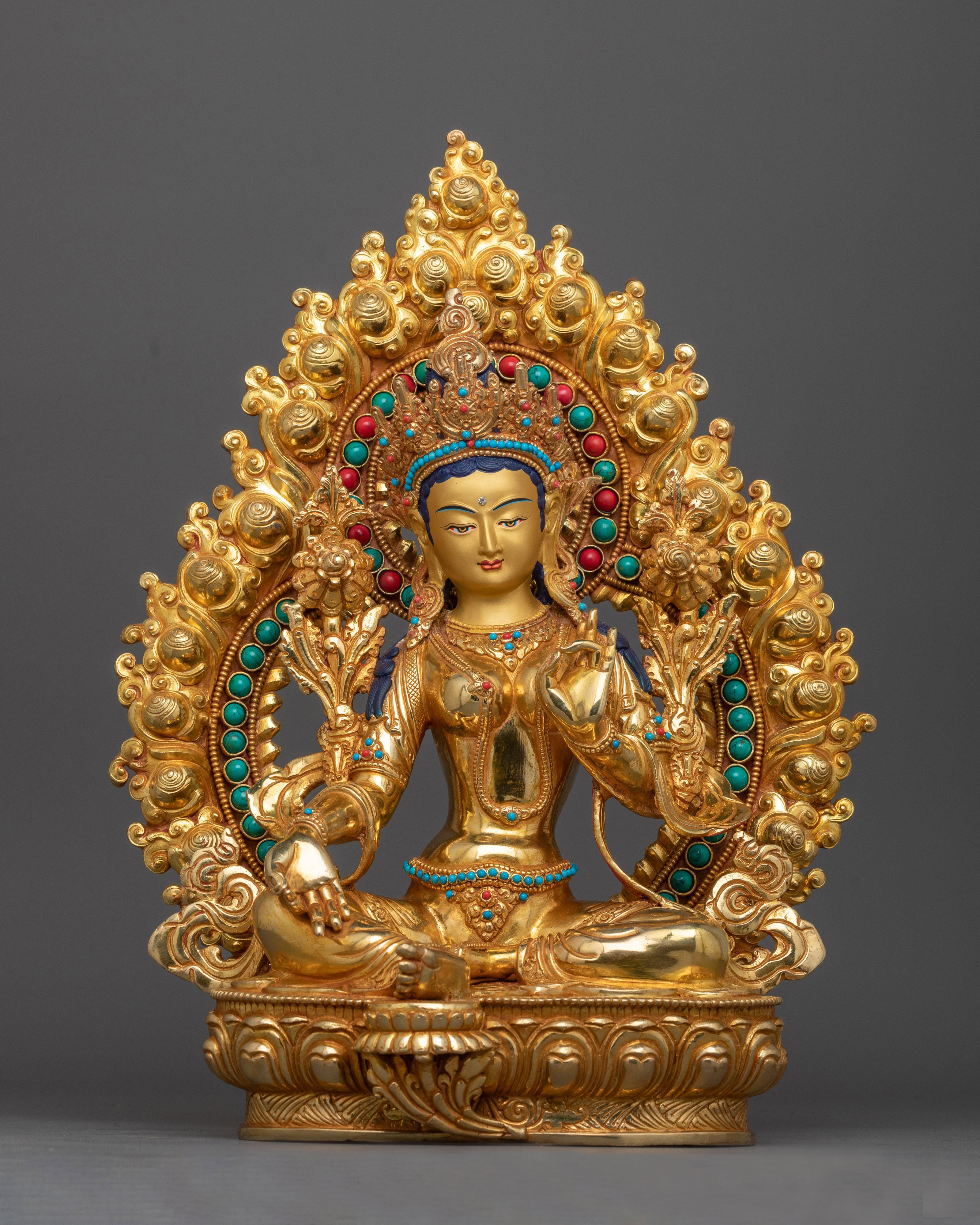 The Syama Tara Statue | Divine Embodiment of Wisdom and Protection