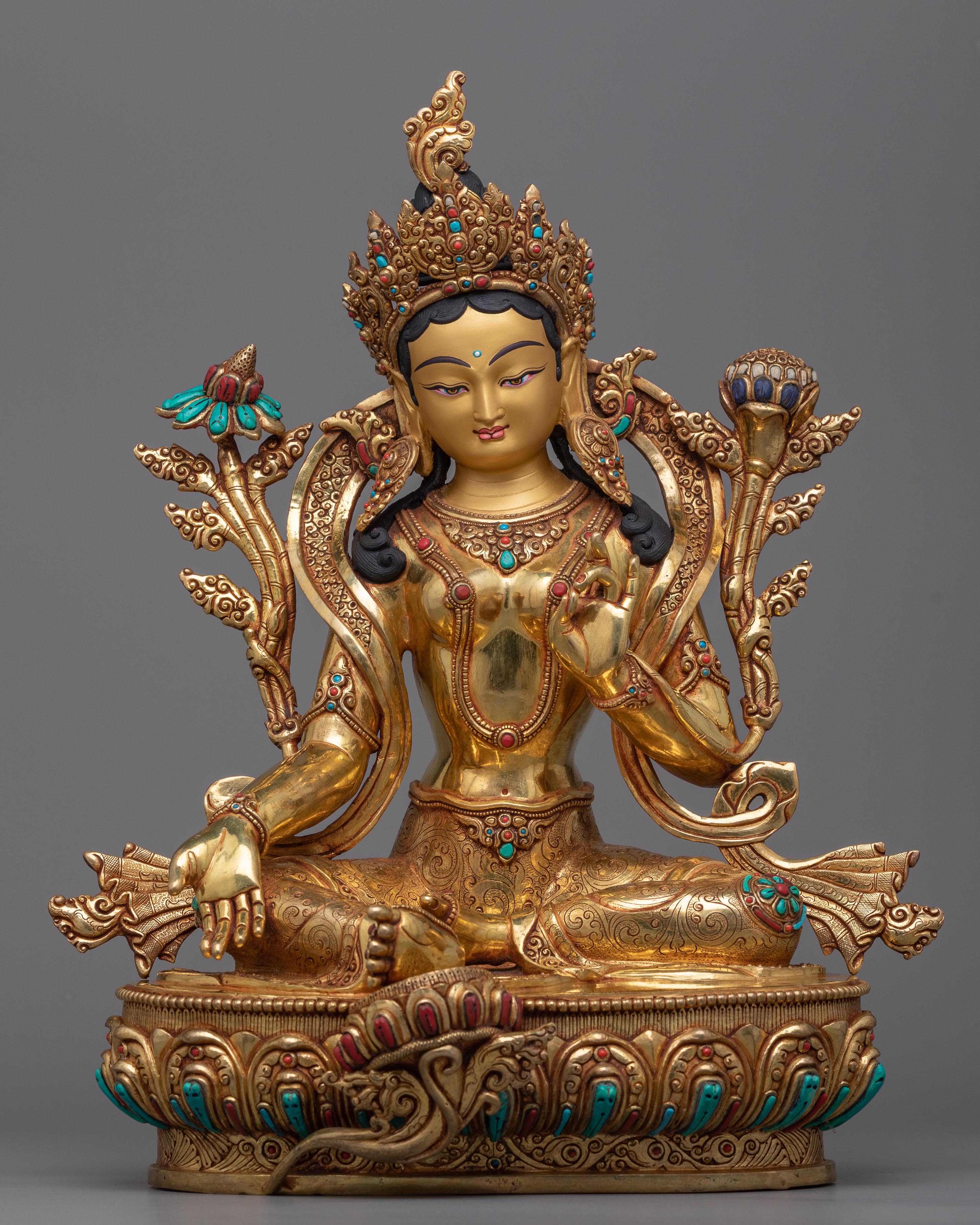 Green Tara Ma Tara | A Symbol of Compassion and Swift Action in a Beau
