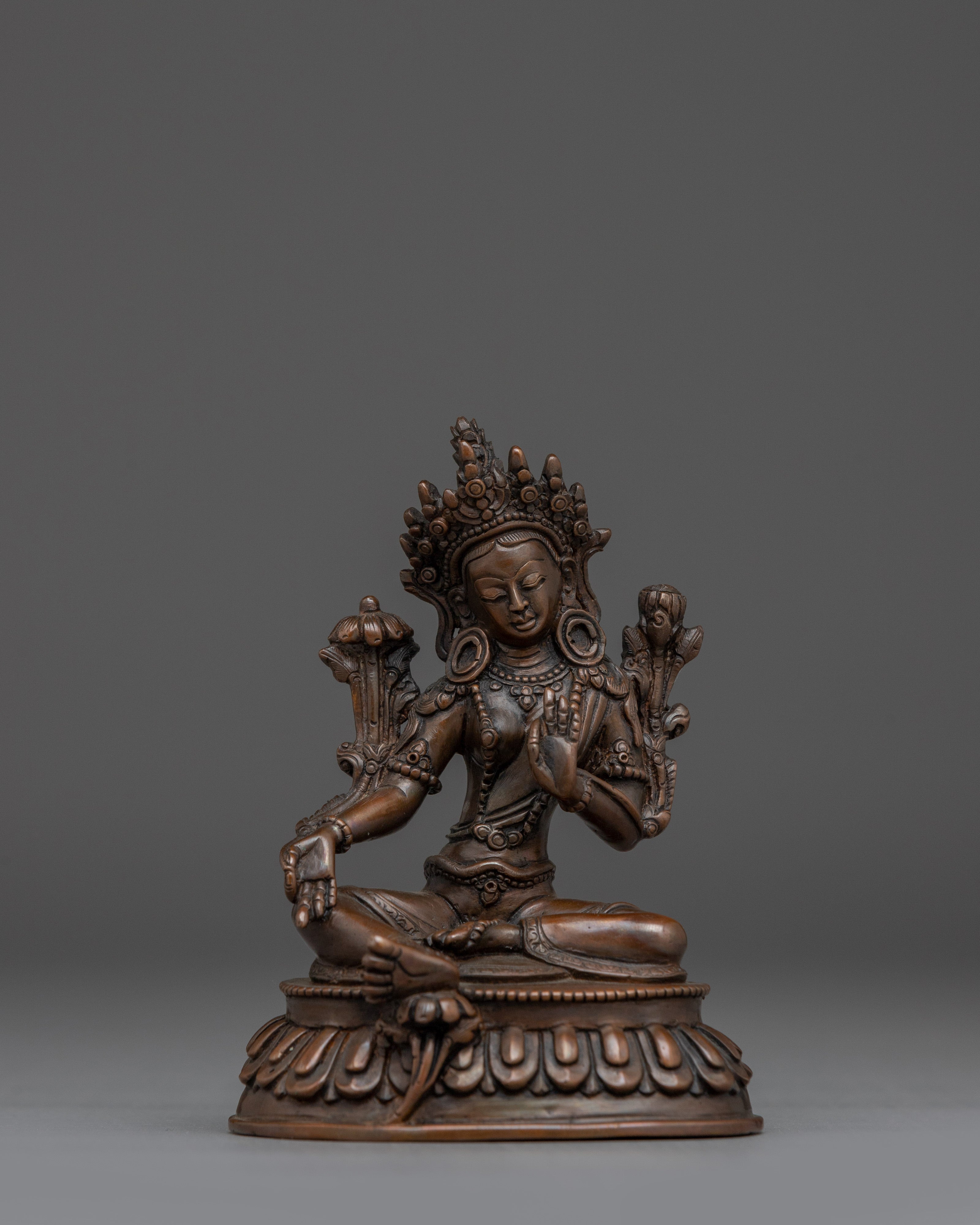Tibetan Shyama Tara Statue | Also known as Green Tara
