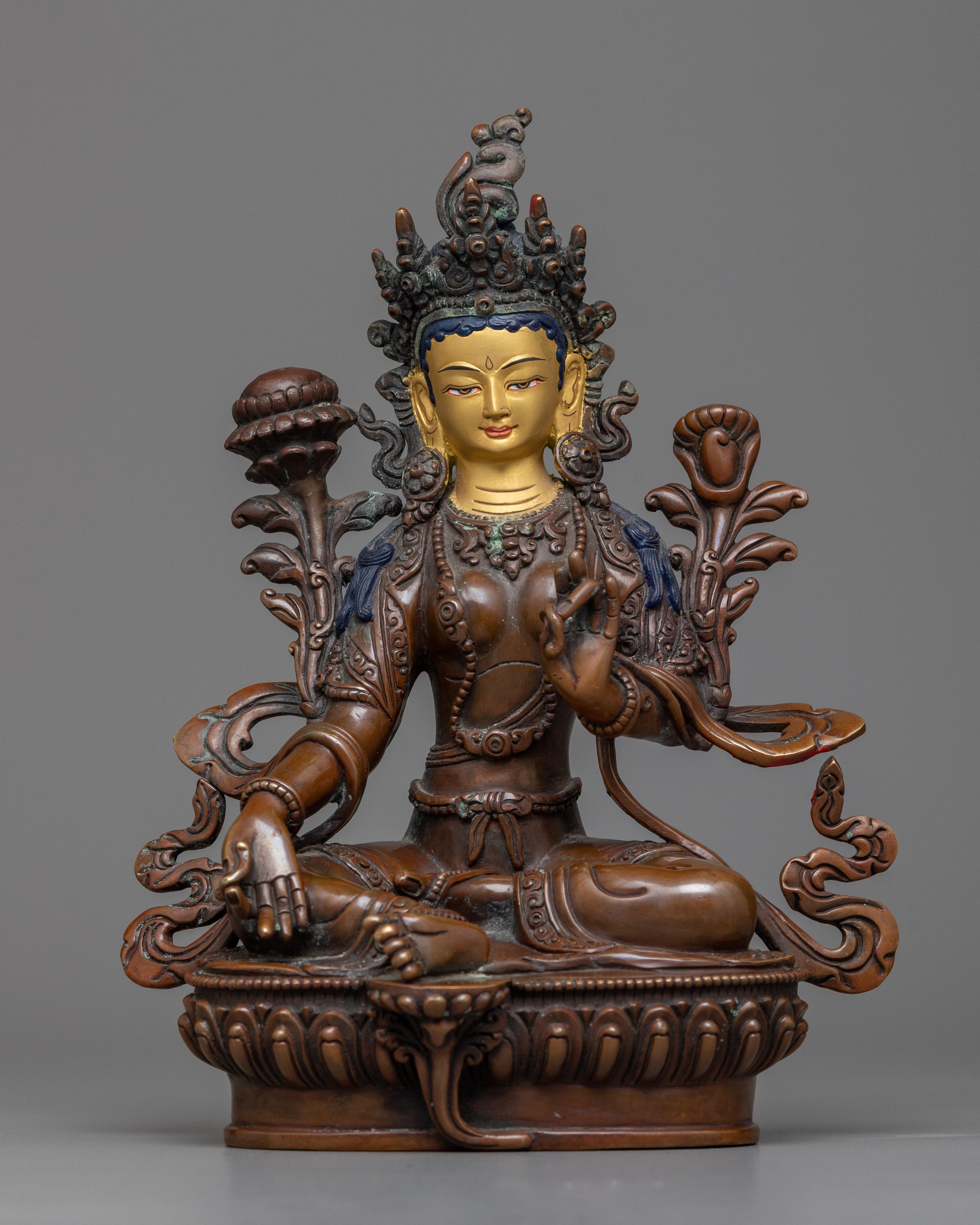 Ma Green Tara Bodhisattva Statue | Beacon of Compassionate Action