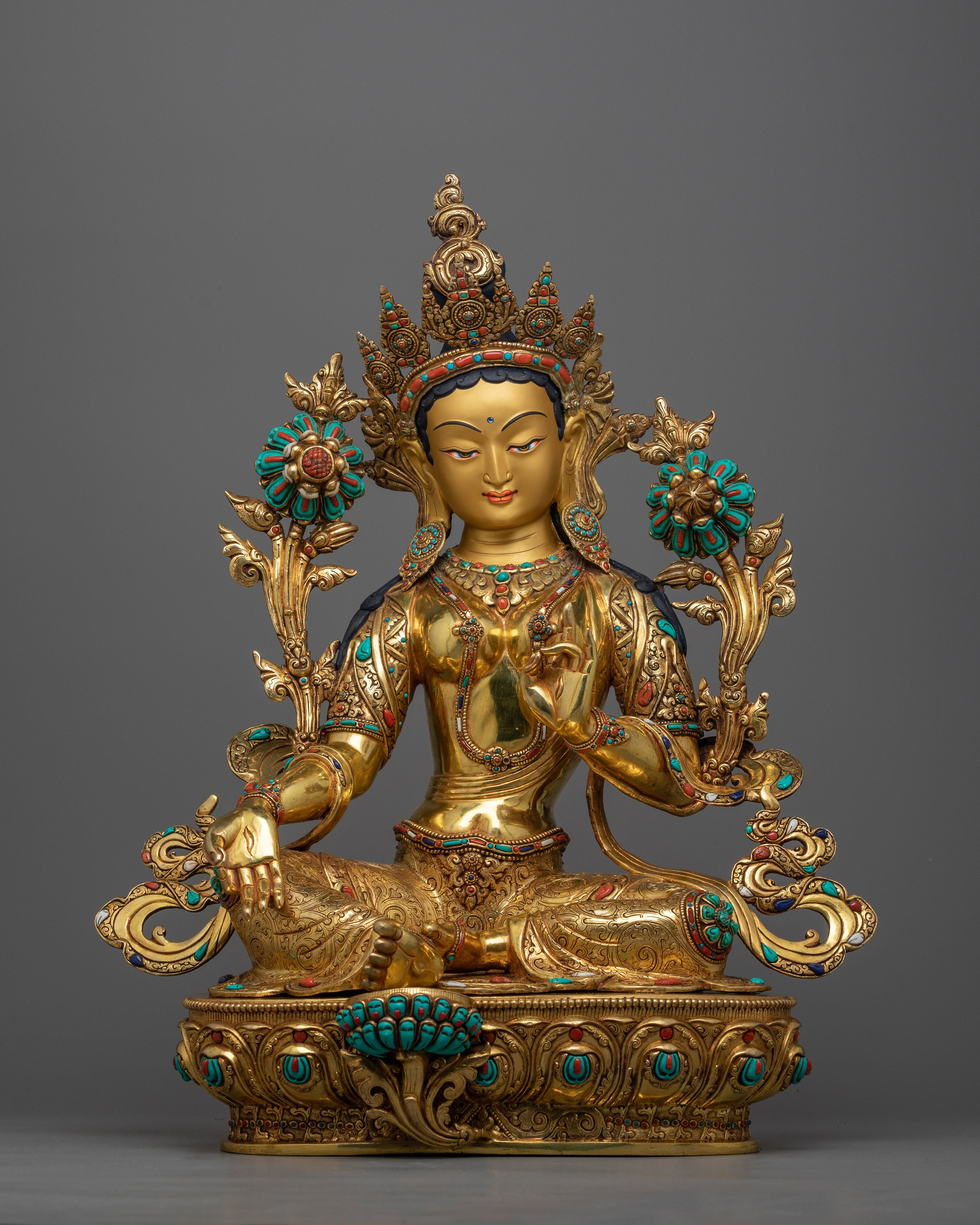 Sri Green Tara Statue | Experience Divine Protection and Compassion