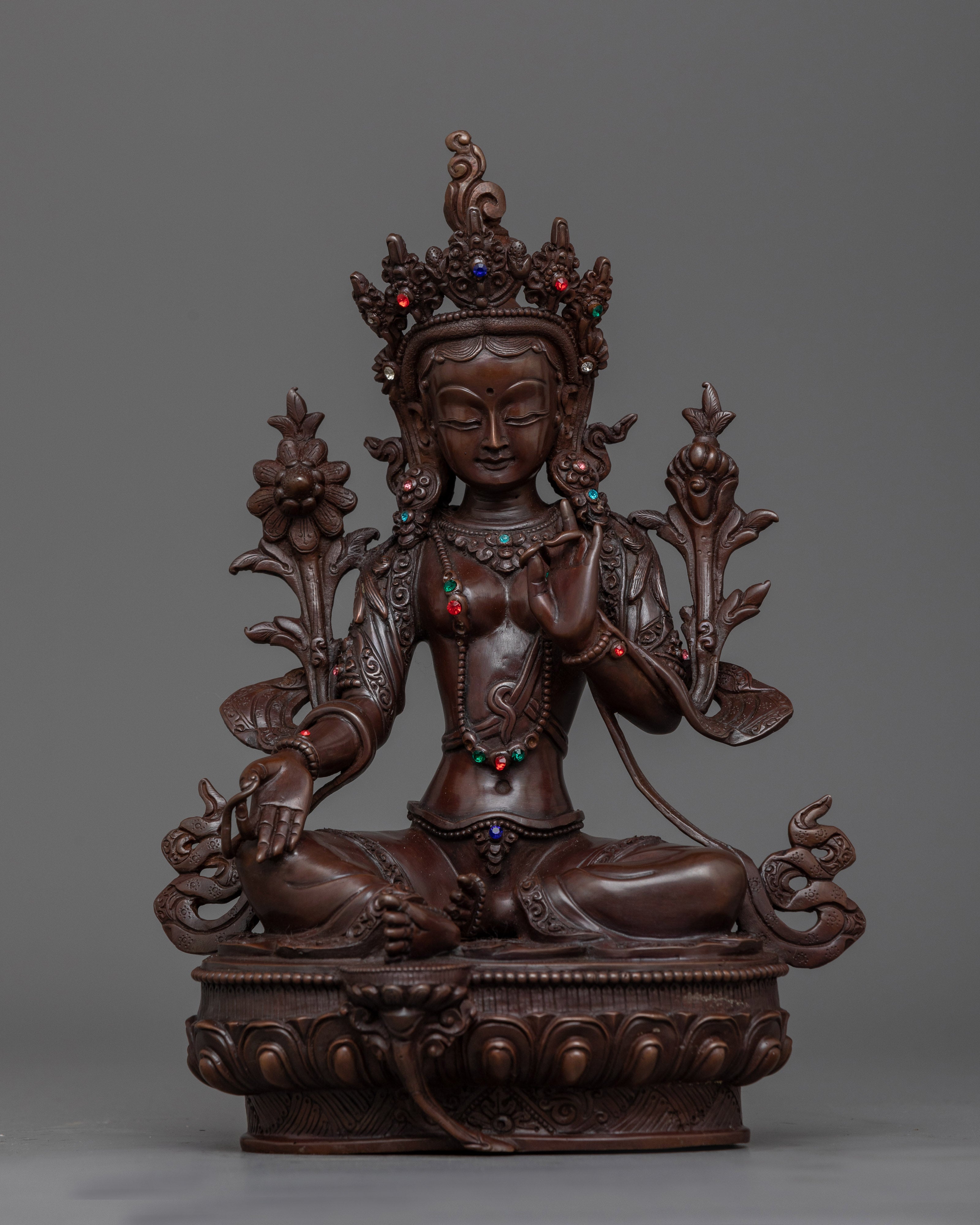 Green Tara a Beautiful Handcrafted Statue | Symbol of Compassion