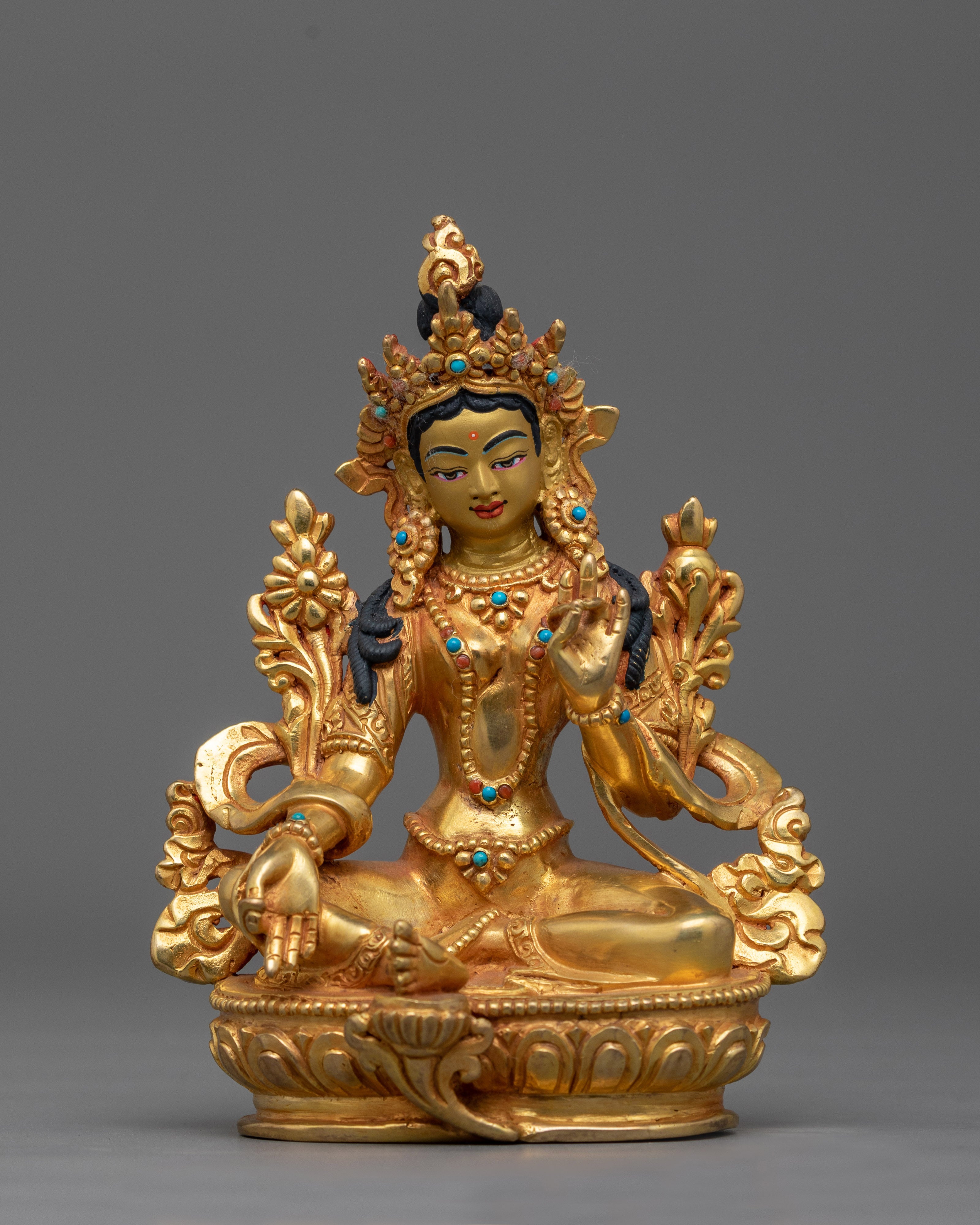 Green Tara Female Deity Statue | Embrace Divine Feminine Energy and Co