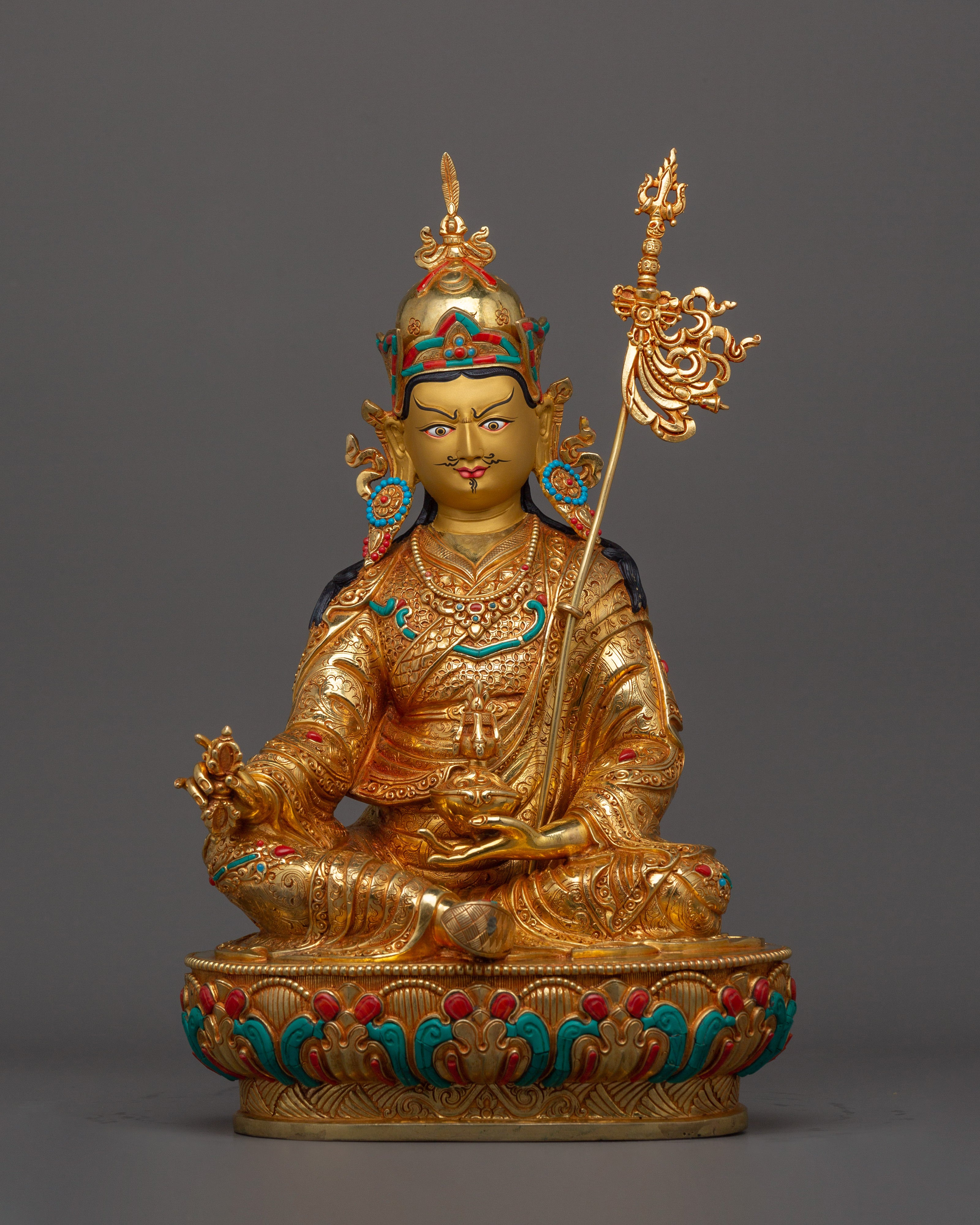 Sculpture of Lotus Born Guru Rinpoche | Light of Vajrayana