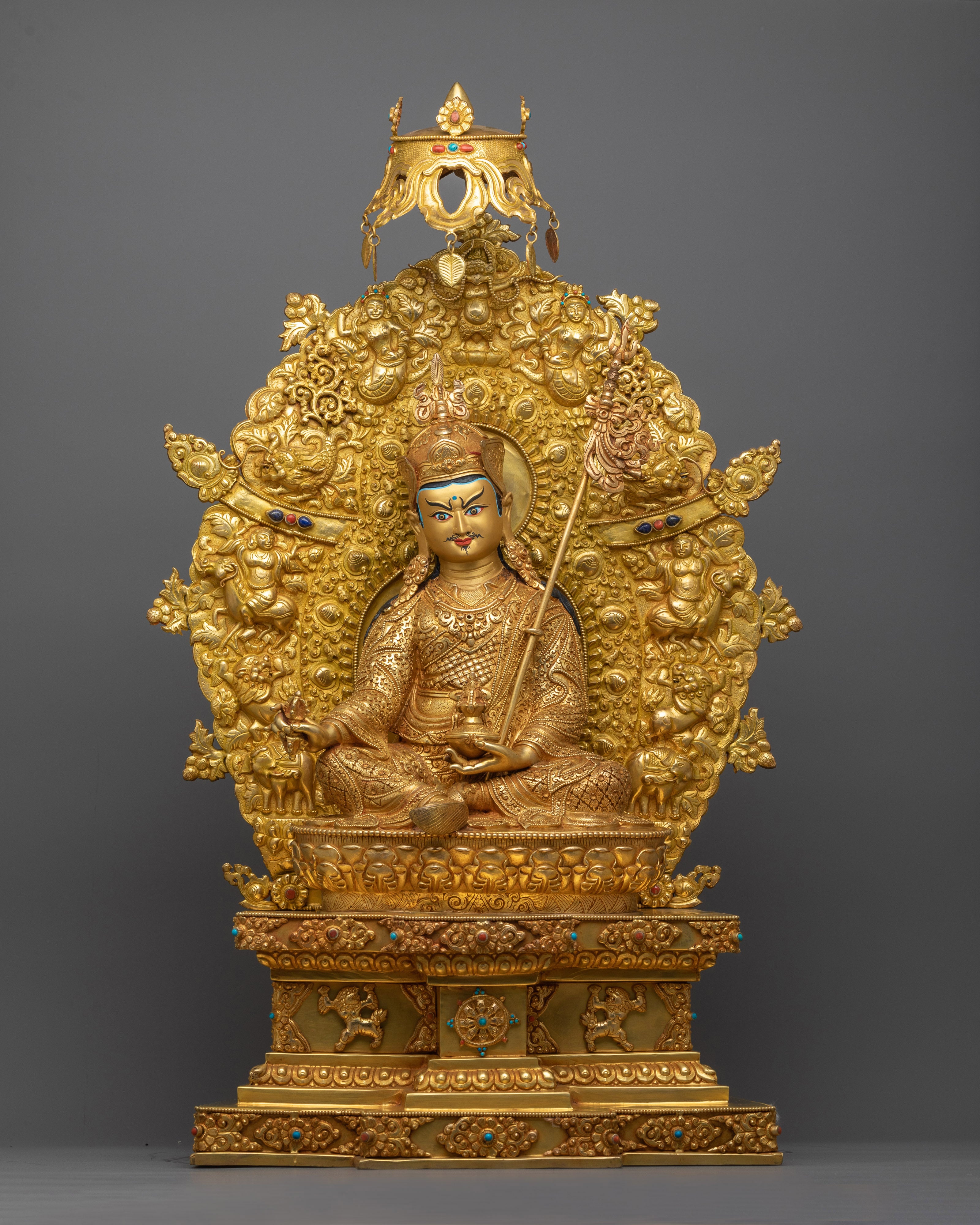 Gyalpo Rinpoche Statue | Enshrined in Opulent Majesty and Spiritual Gr