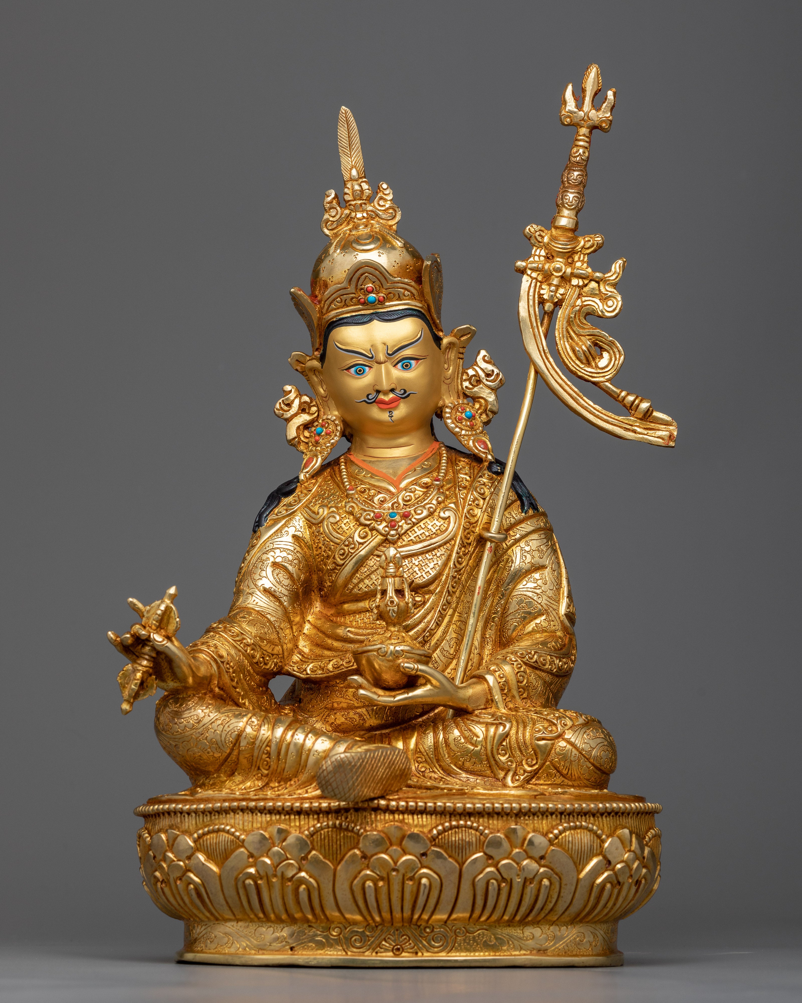 Guru Rinpoche 14.5 Inch Statue | Lotus Born Master