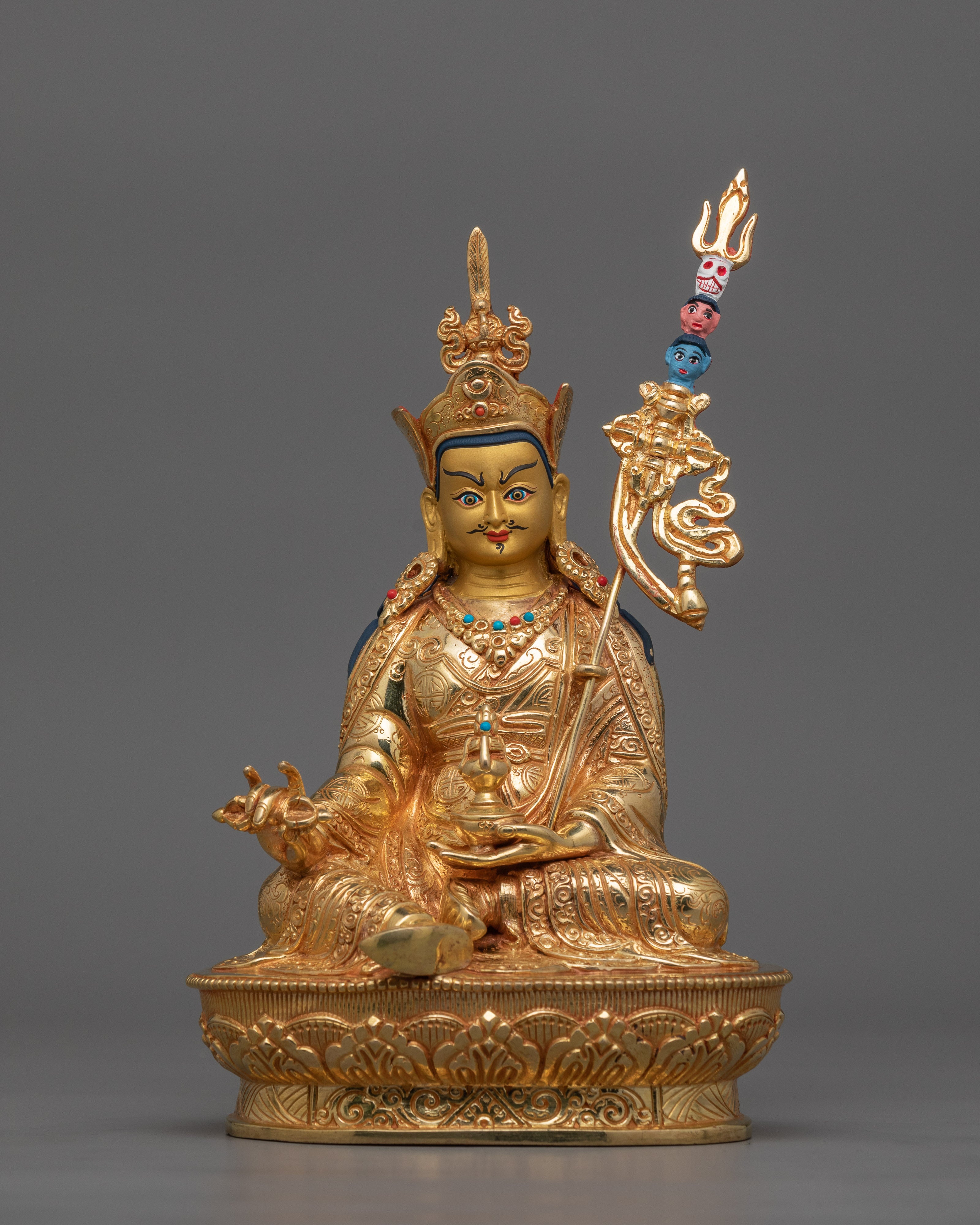 Tibetan Figurine of Lotus Born Guru Rinpoche | Buddha of Wisdom, Spiri