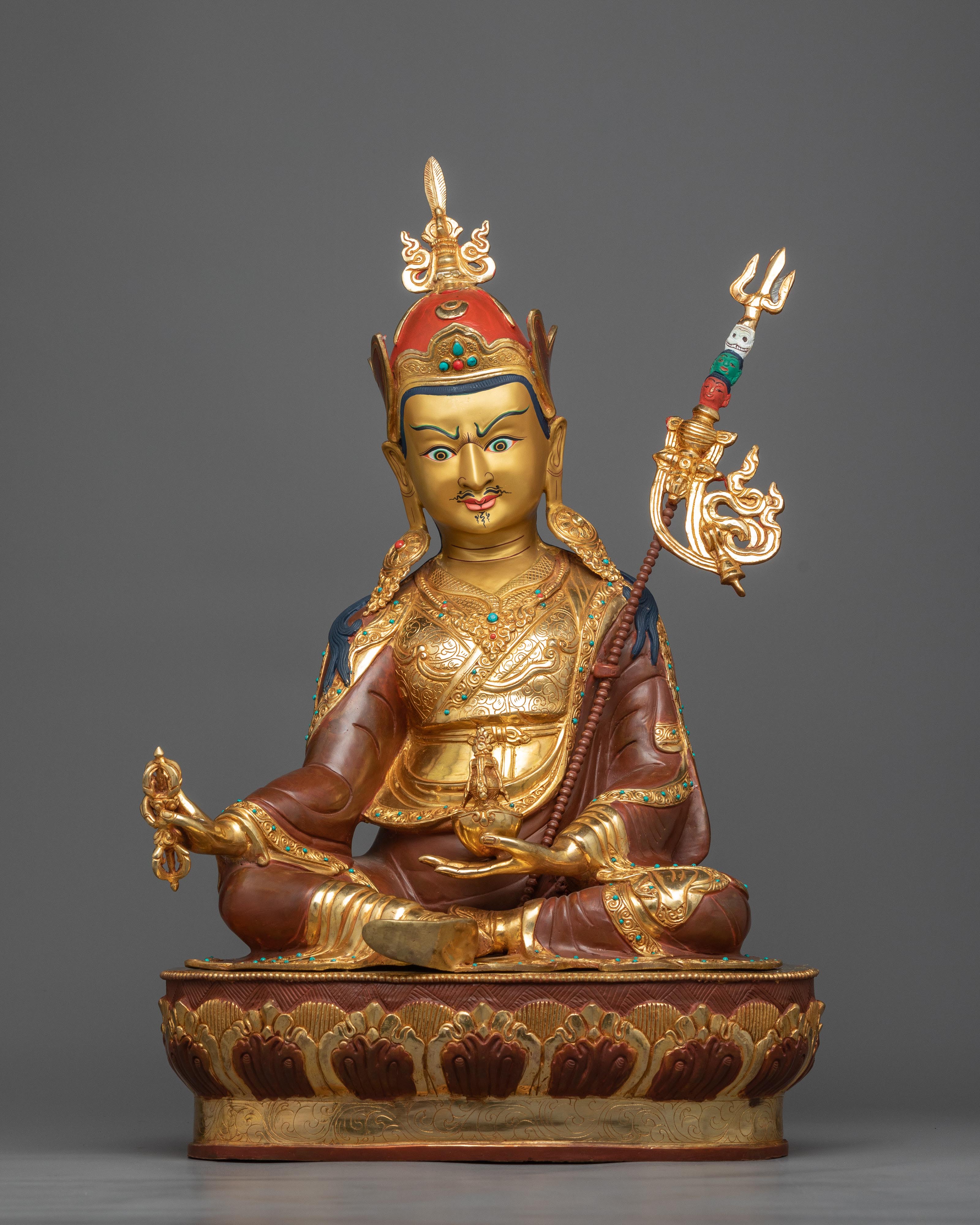 Guru Padmakara in Gold Gilded Splendor | Eternal Wisdom of Padmasambha