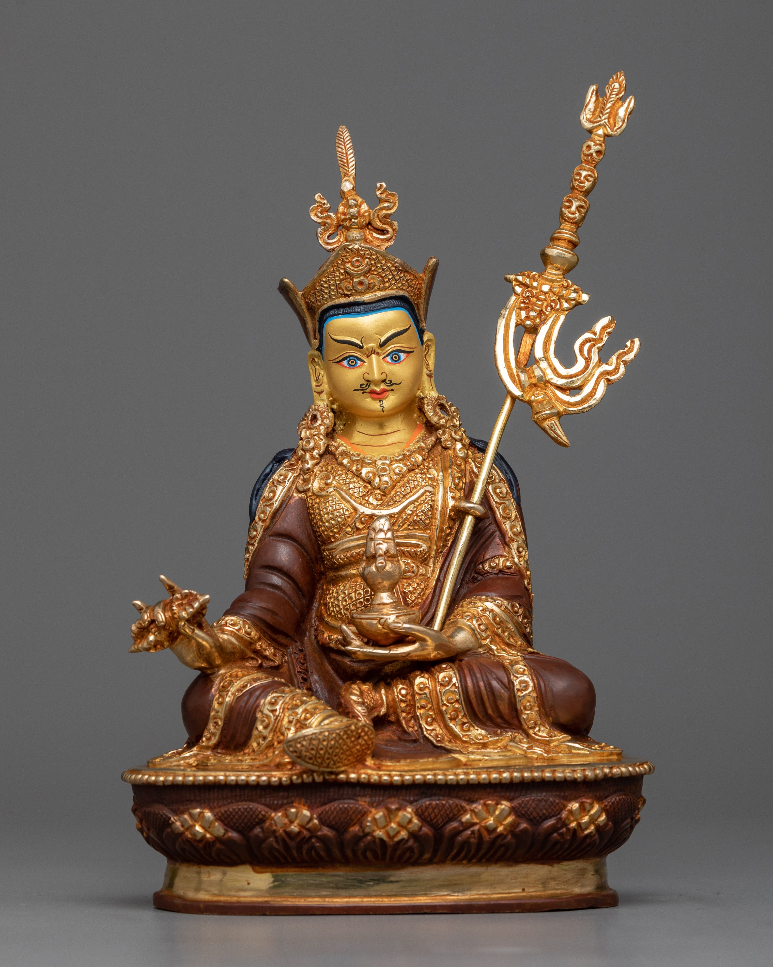 Lotus-Born Master Sculpture | A Beacon of Tantric Wisdom
