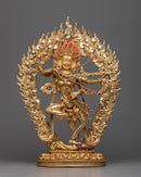 Kurukulle Sculpture in 24K Gold | Enchantress of the Buddhist Pantheon