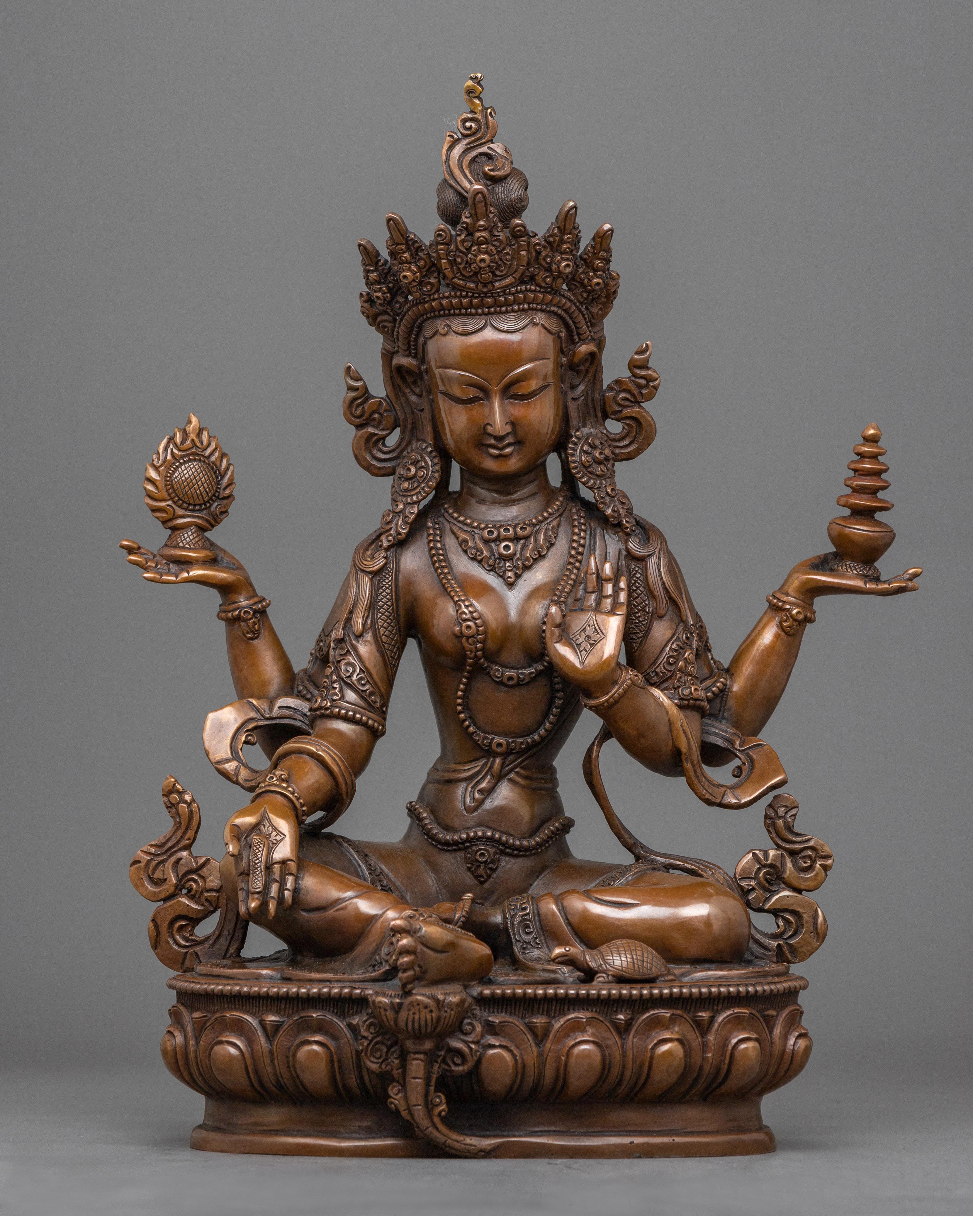 Devi Laxmi: Goddess of Fortune and Prosperity | Himalayan Oxidized Cop