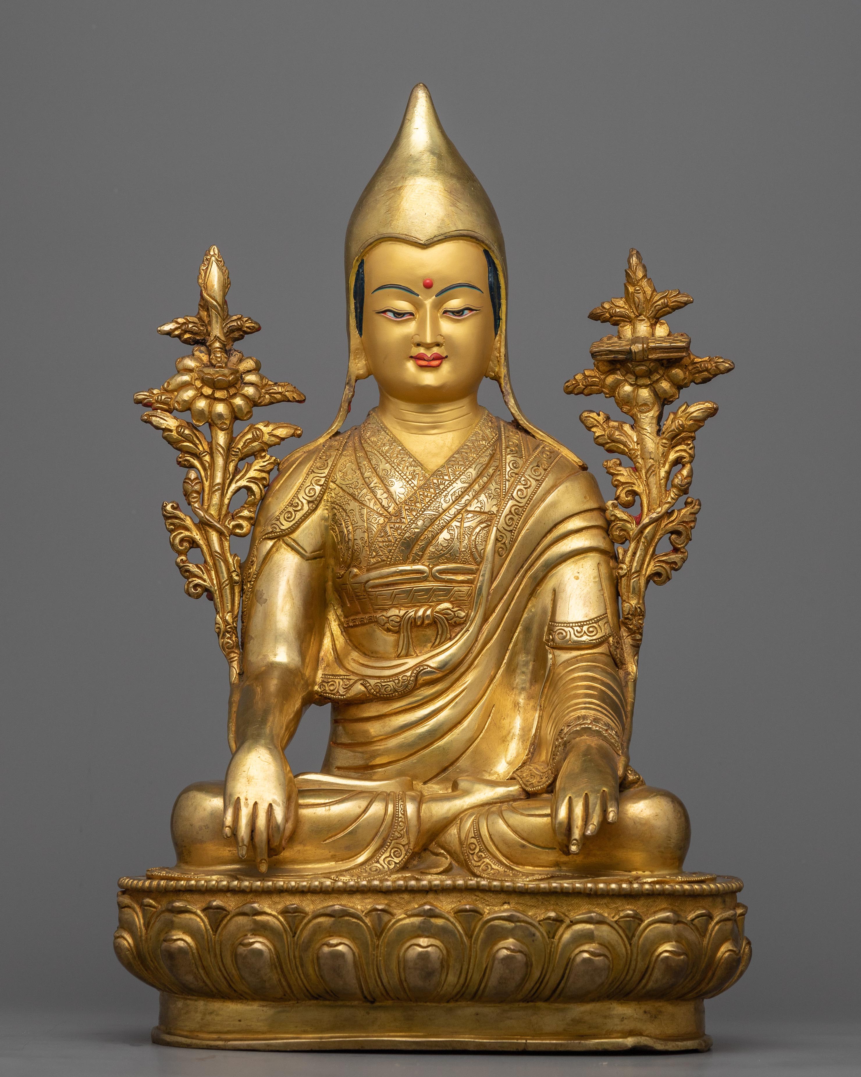 Exquisite Longchenpa Statue | Nepal's Craftsmanship and Buddhist Spiri