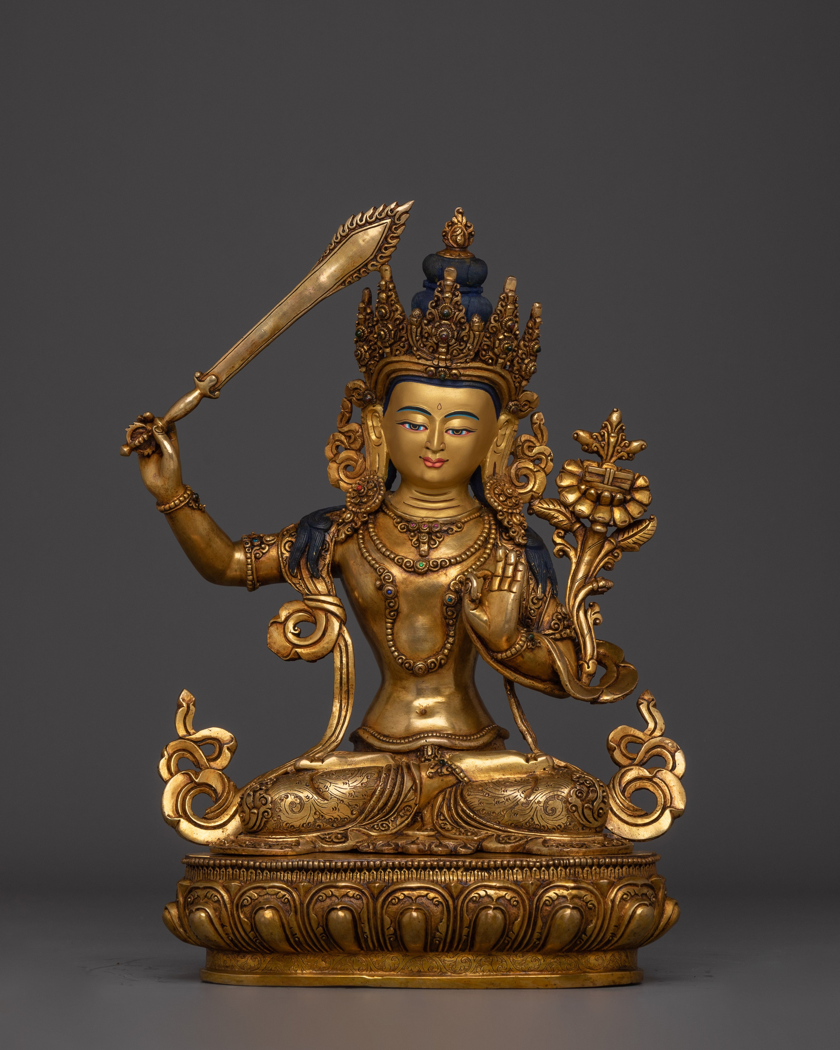 Flaming Sword Wielder Manjushri | Bodhisattva of Wisdom