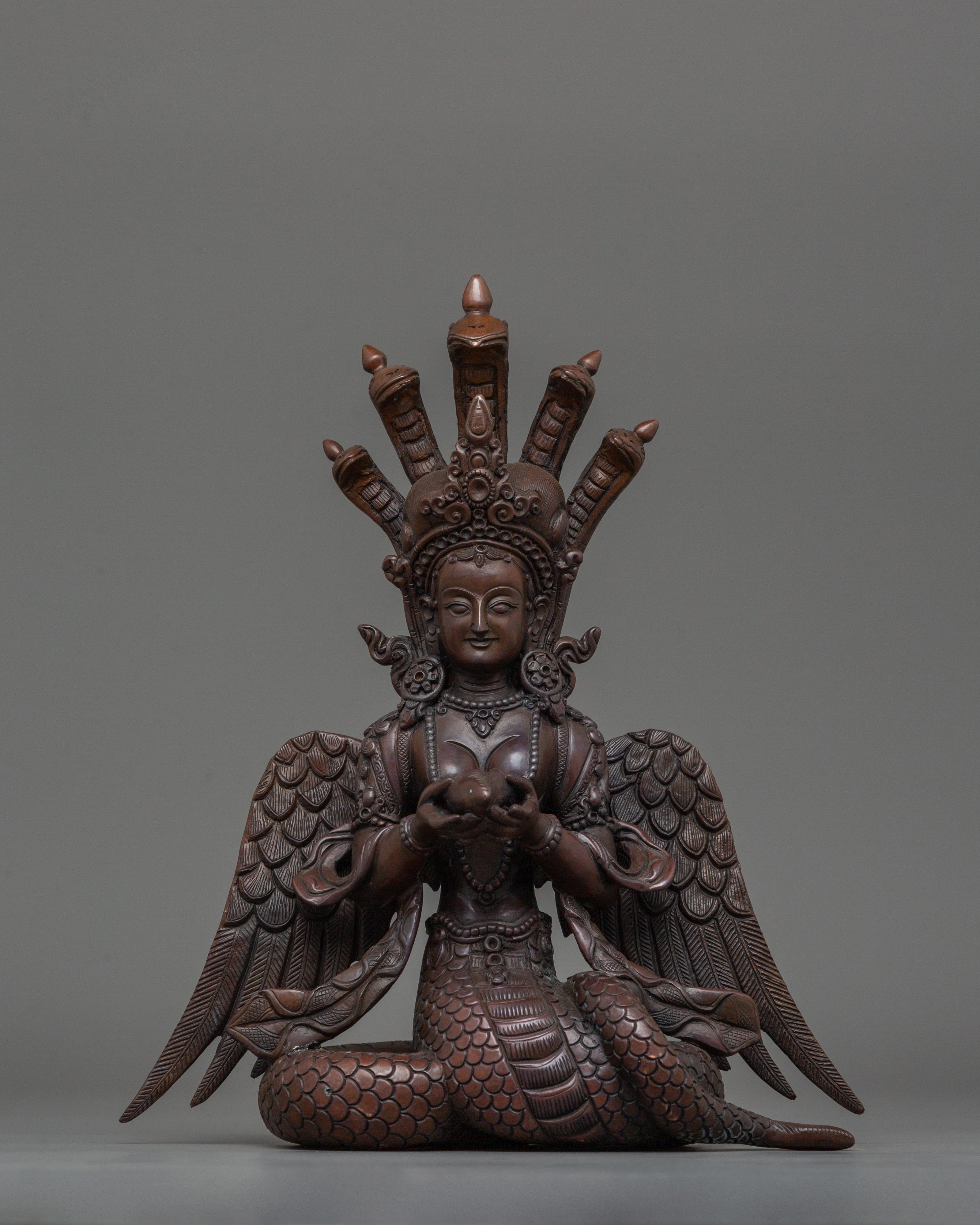Female Serpent Naga kanya Statue | Bodhisattva Shrine Decor