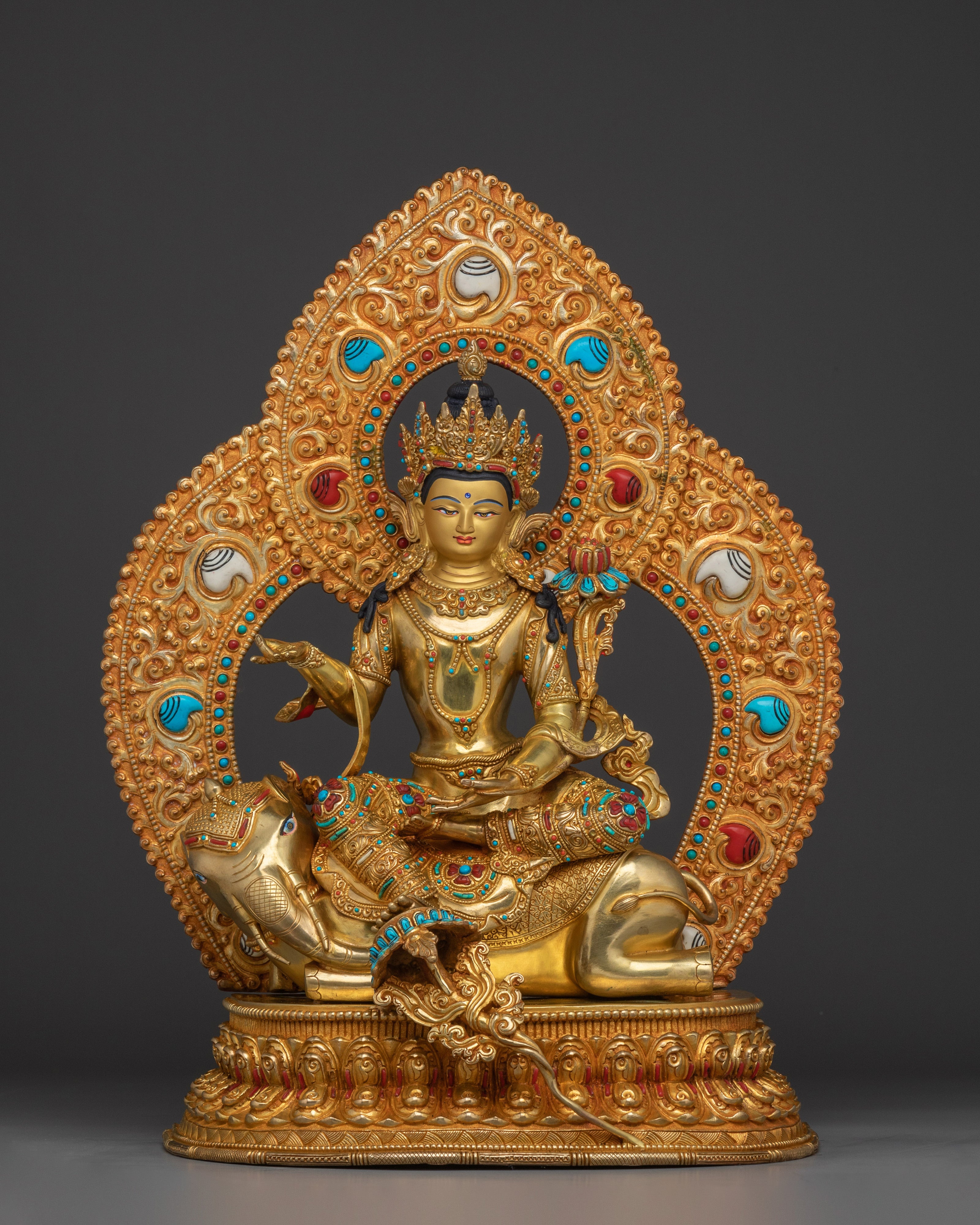 Divine Samantabhadra Statue | Great Bodhisattva of Benevolence
