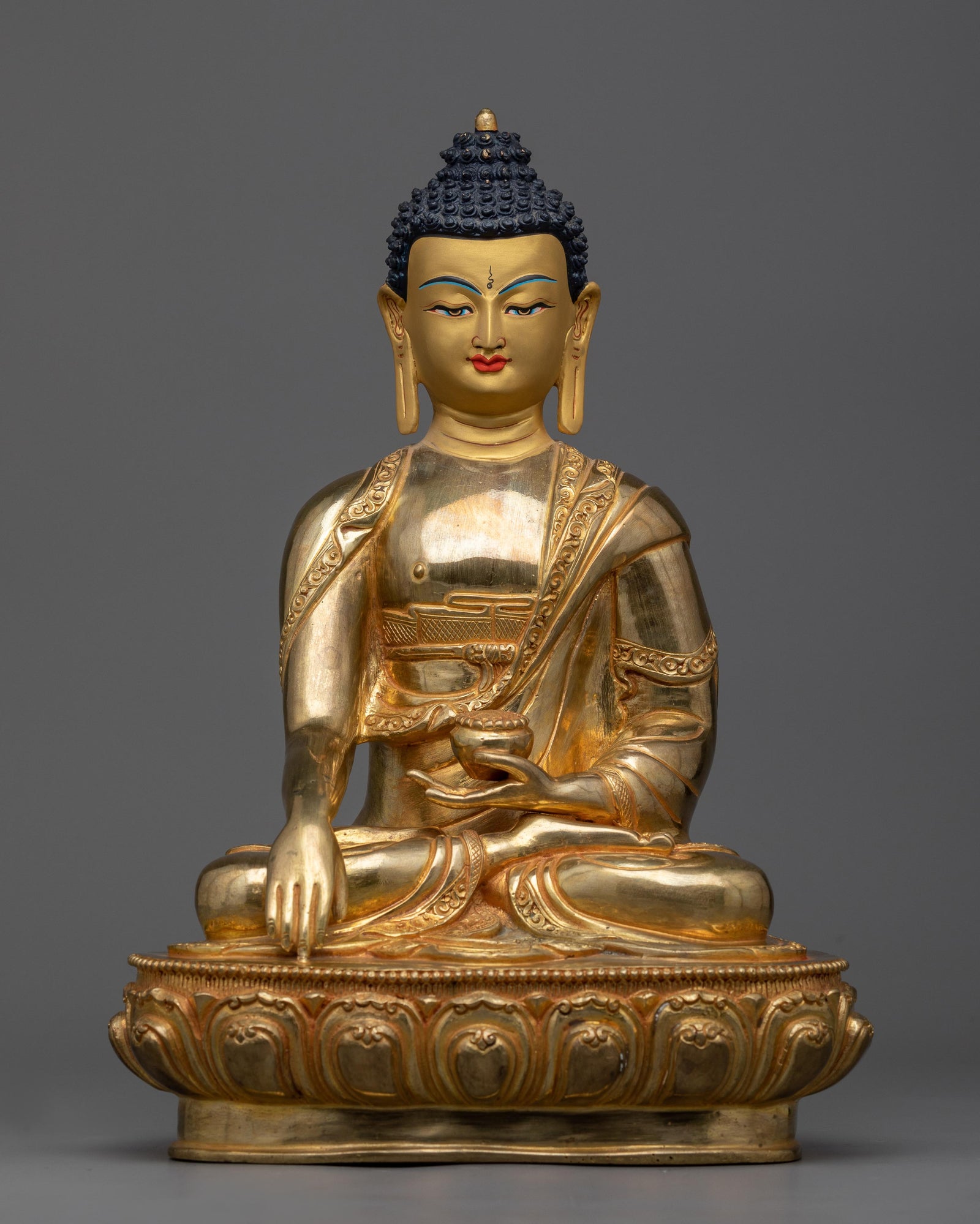 Timeless Serenity: Shakyamuni Buddha Mantra Statue | Buddhist Himalaya