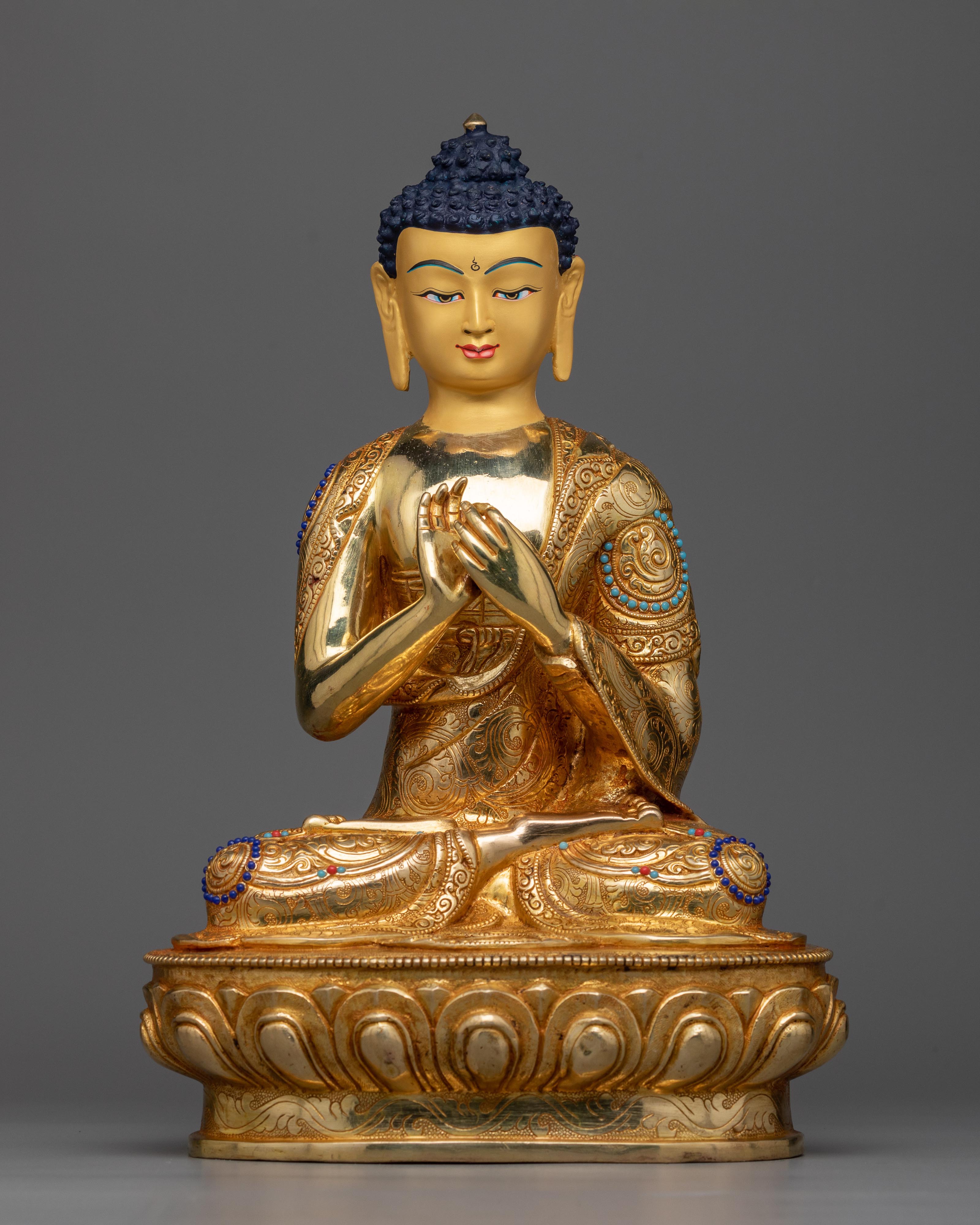 Cosmic Vairocana Buddha Gold Gilded Statue | Illumination of the Cosmo