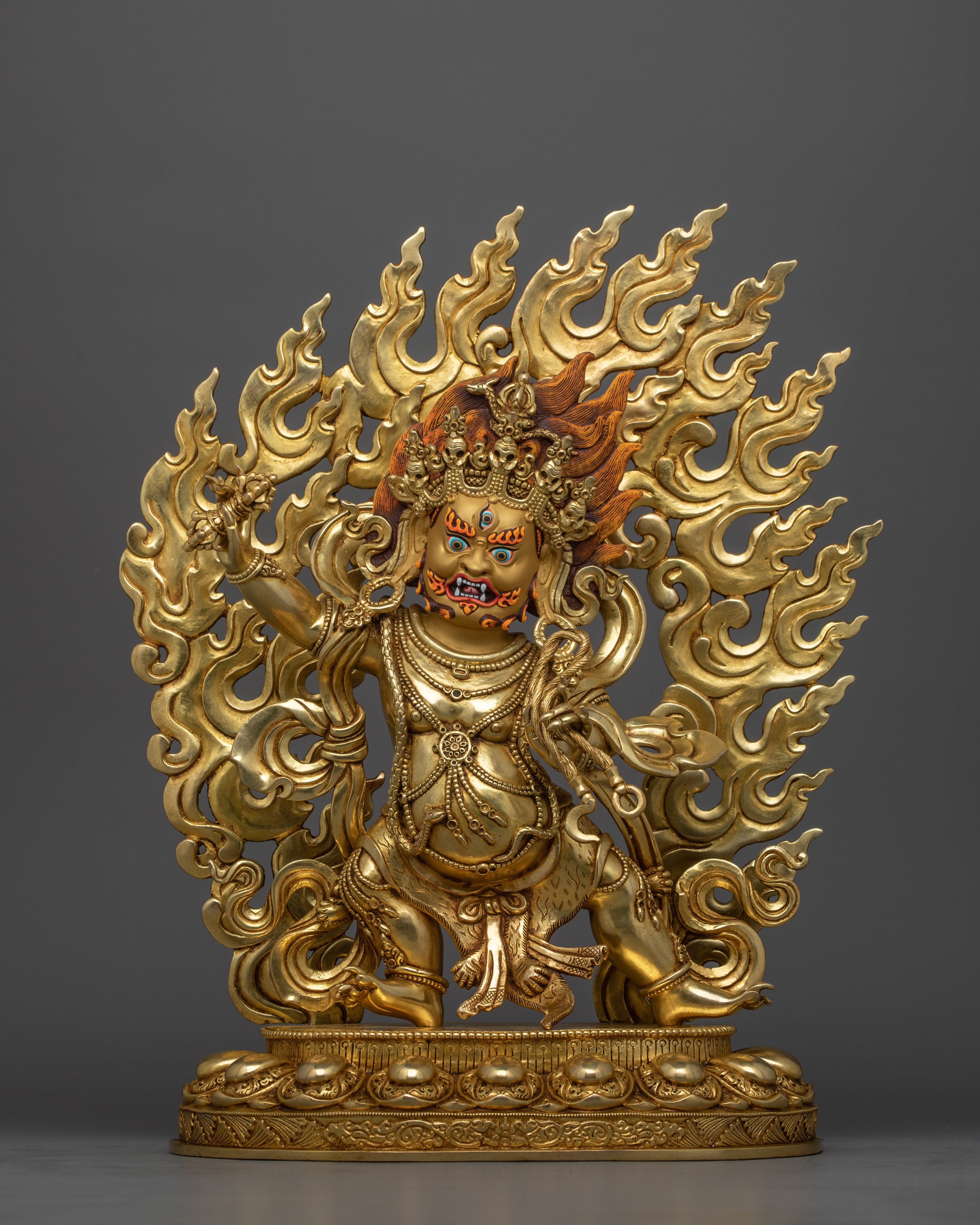 Traditional Buddhist Statue Chana Dorji "Vajrapani" | Deity of Power a