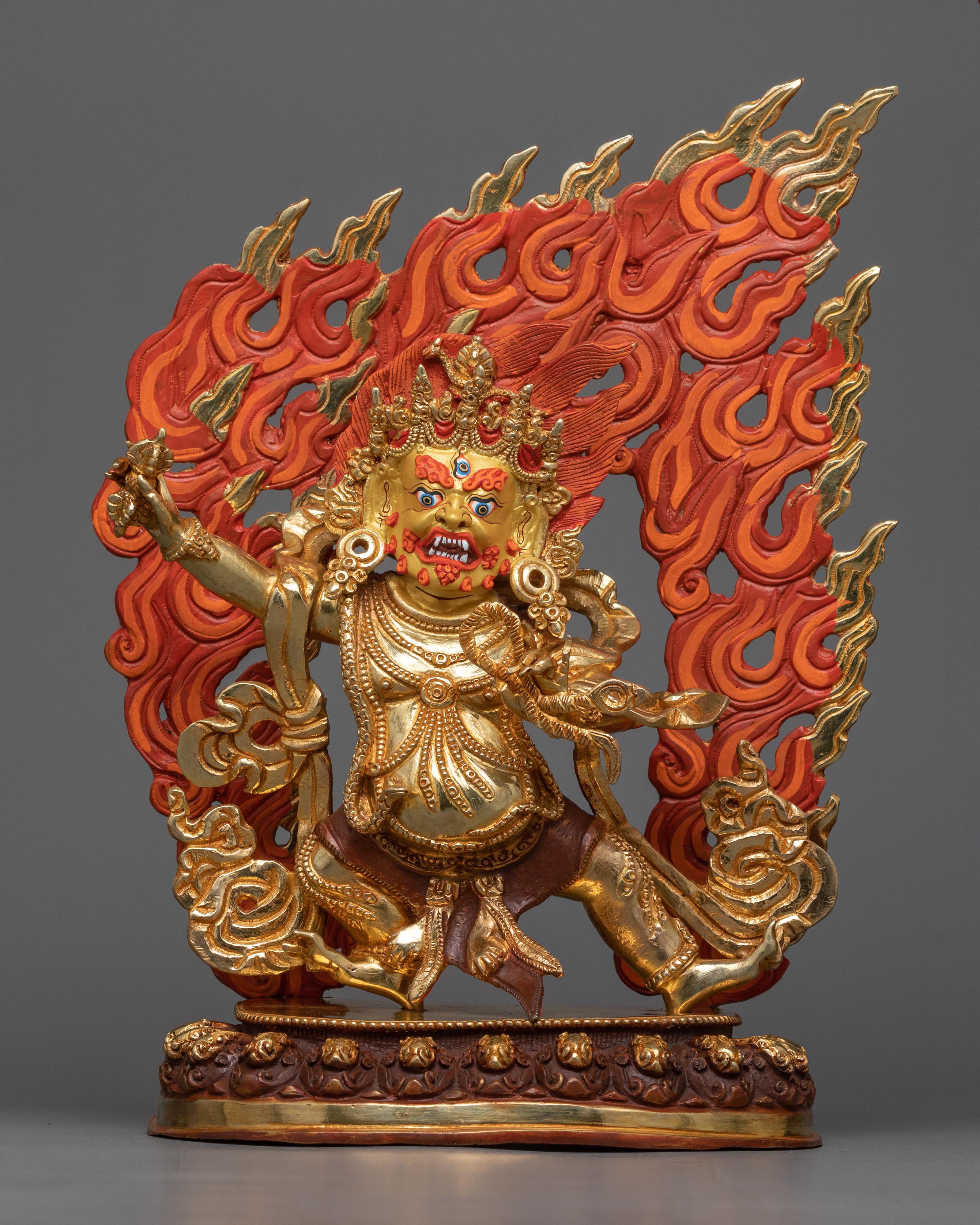 Vajrapani Phat Statue in 24K Gold | A Symbol of Spiritual Strength and