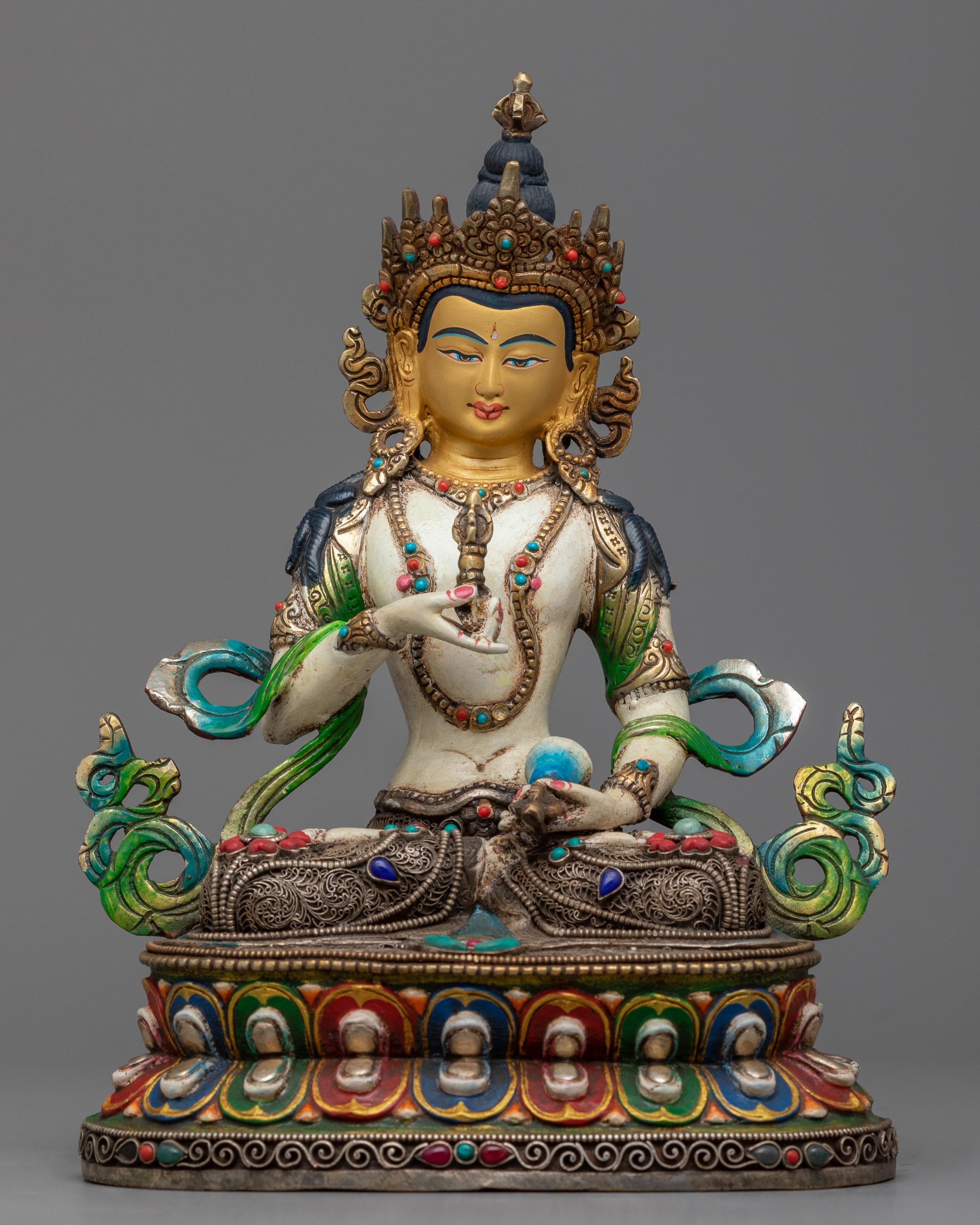 Premium Vajrasattva Vajrayana Art Statue | The Deity of Purity