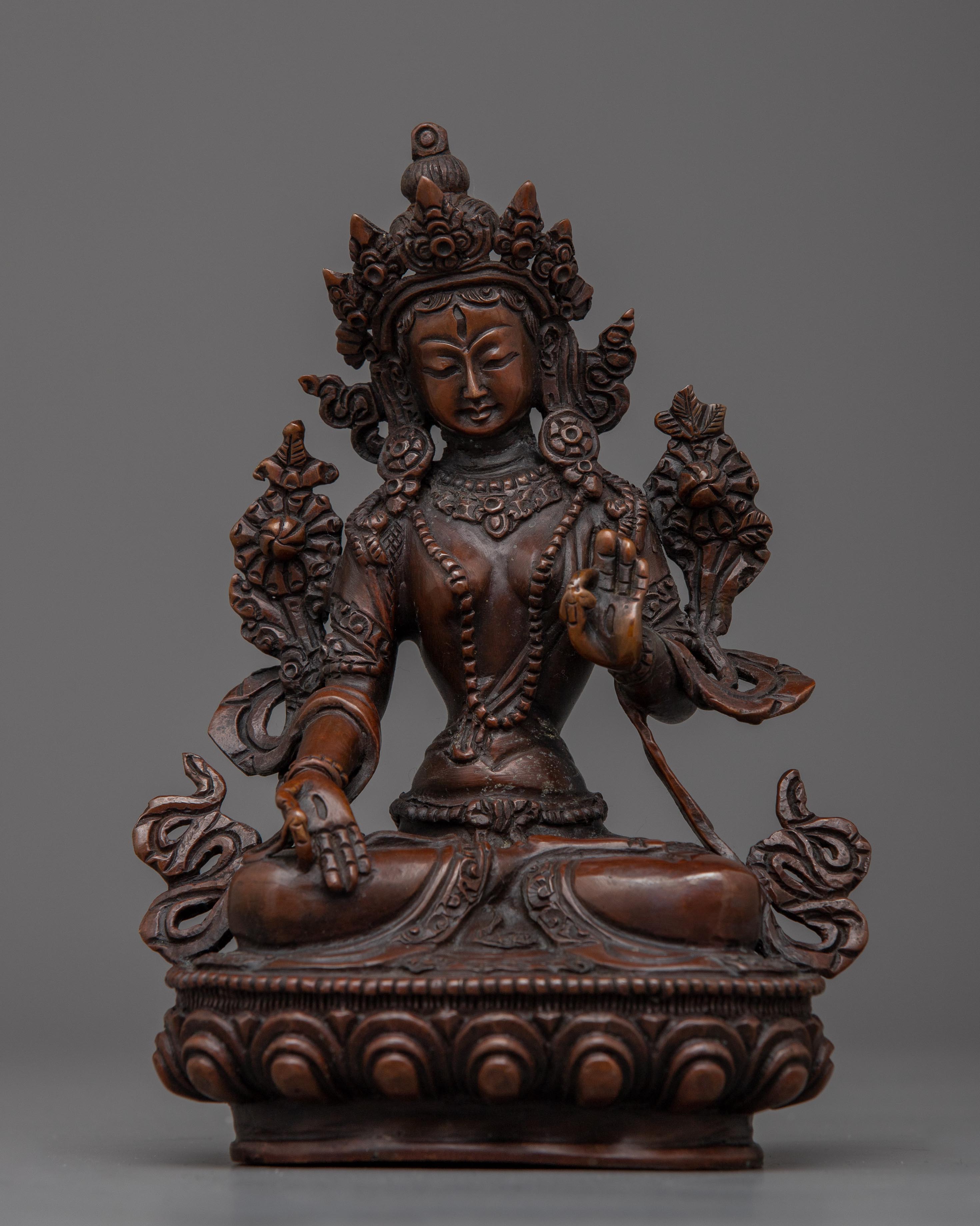 White Buddhist Tara Statue | Evoke Serenity and Protection