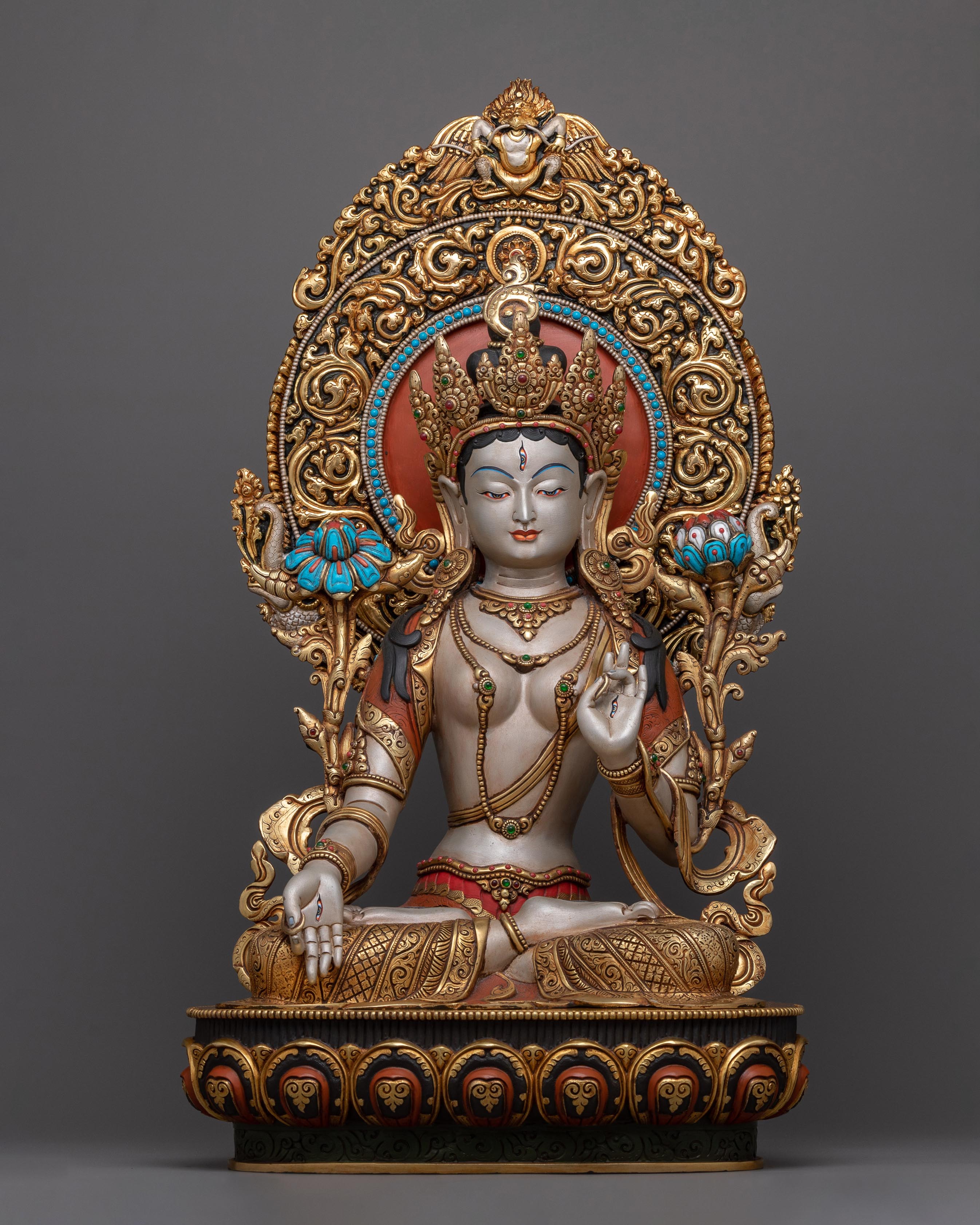 White Tara Bodhisattva Sculpture | The Compassionate Savior